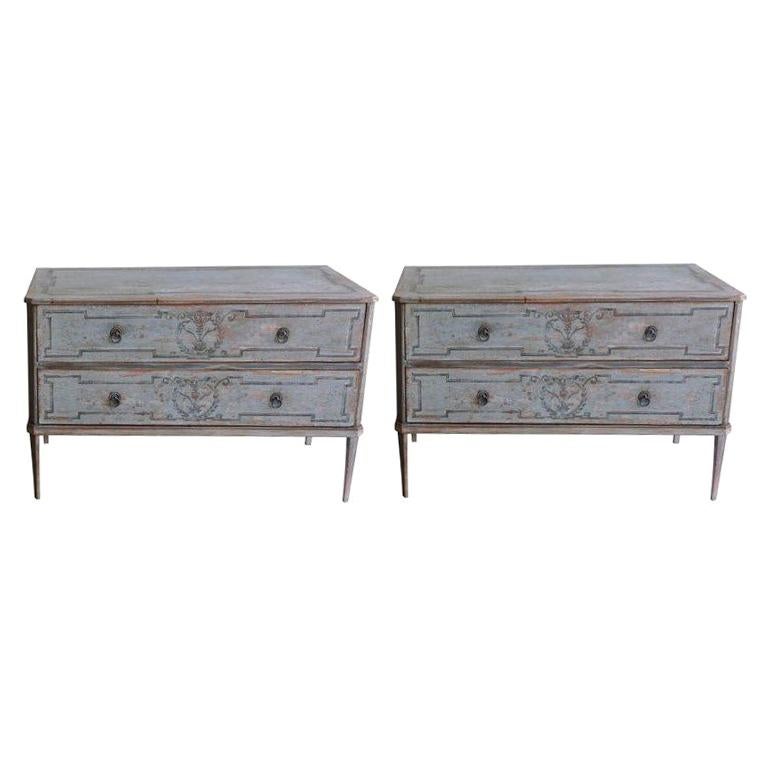 19th Century Pair of Swedish Chests at 1stDibs