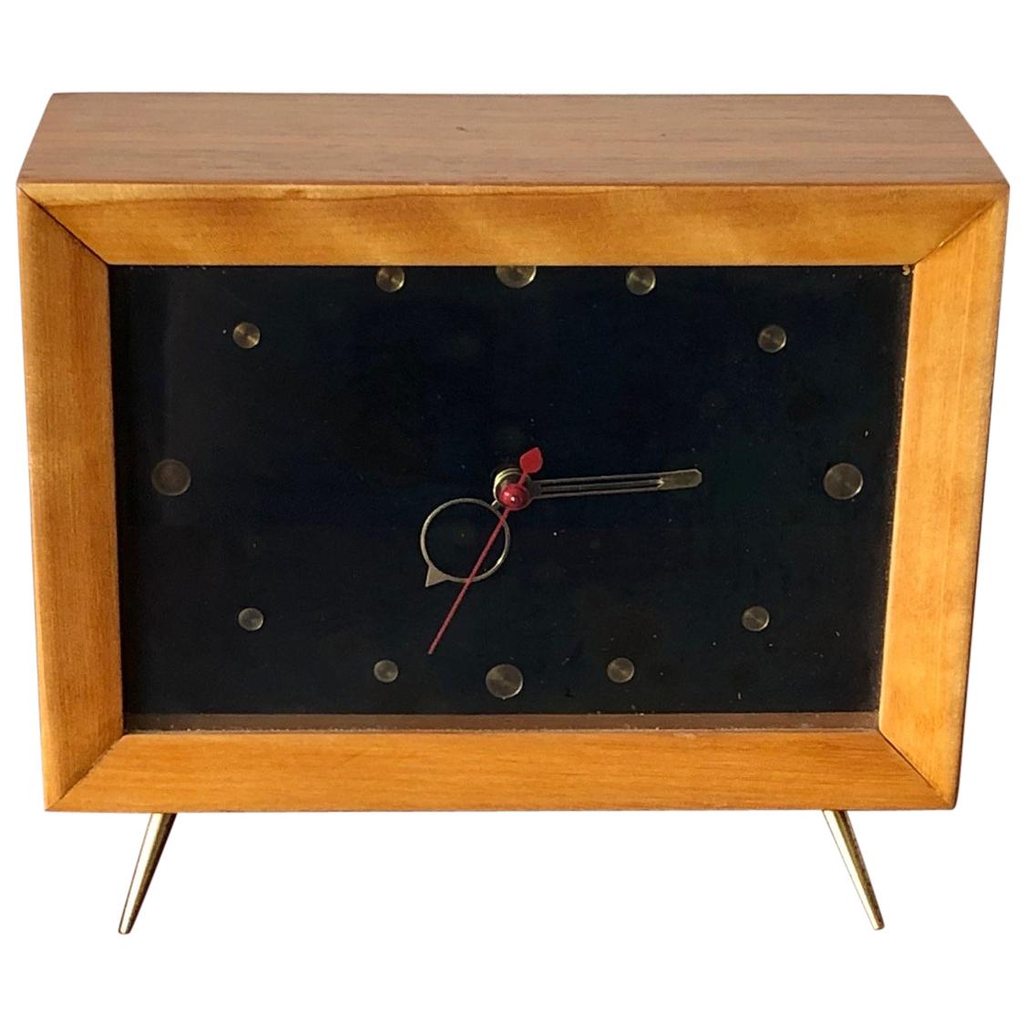 Unusual 1950s TV Clock at 1stDibs