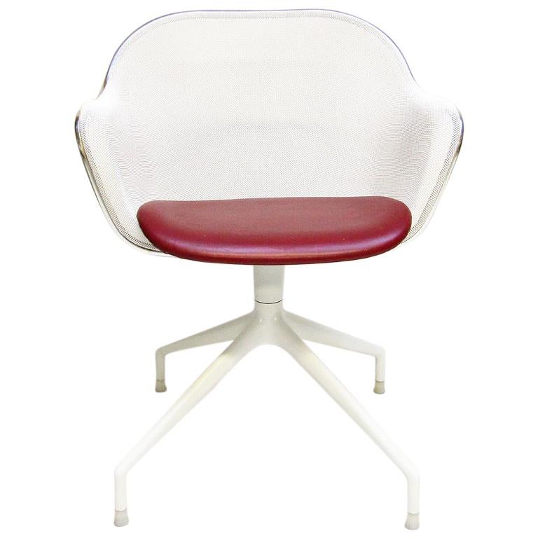 1980s Italian Iuta Swivel Chair by Antonio Citterio for B&B Italia at ...