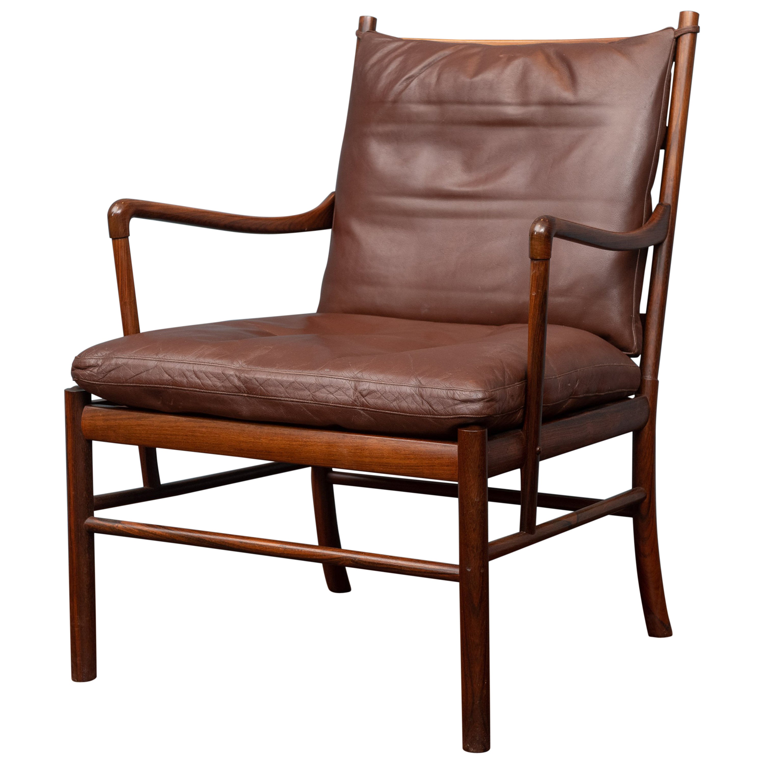 Ole Wanscher Rosewood Colonial Chair OW/149 at 1stDibs