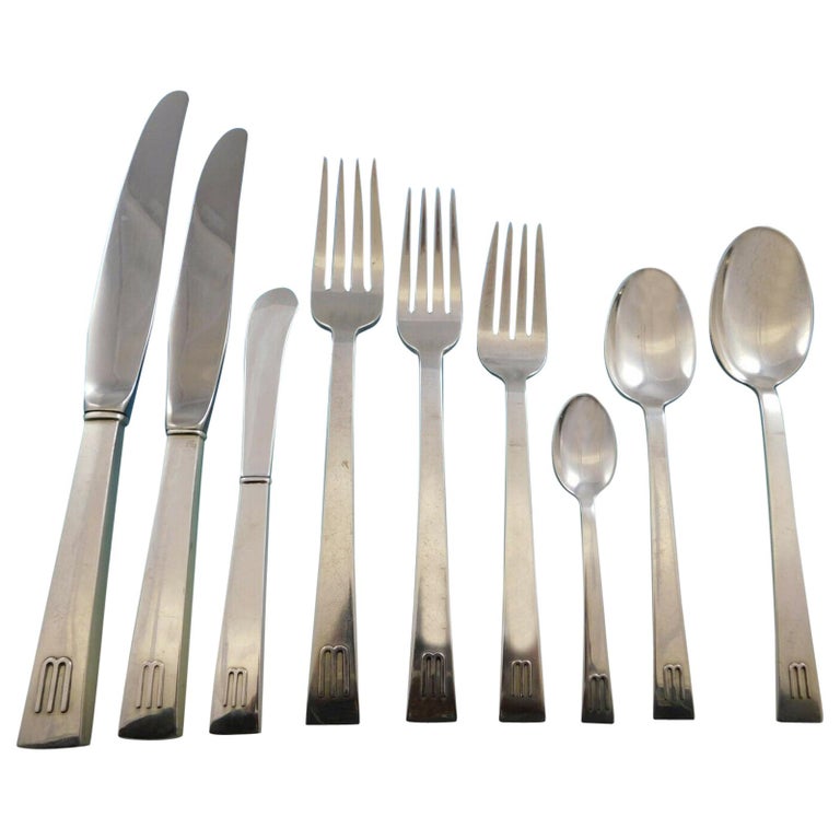 Continental by International Sterling Silver Flatware Service Set 137 ...
