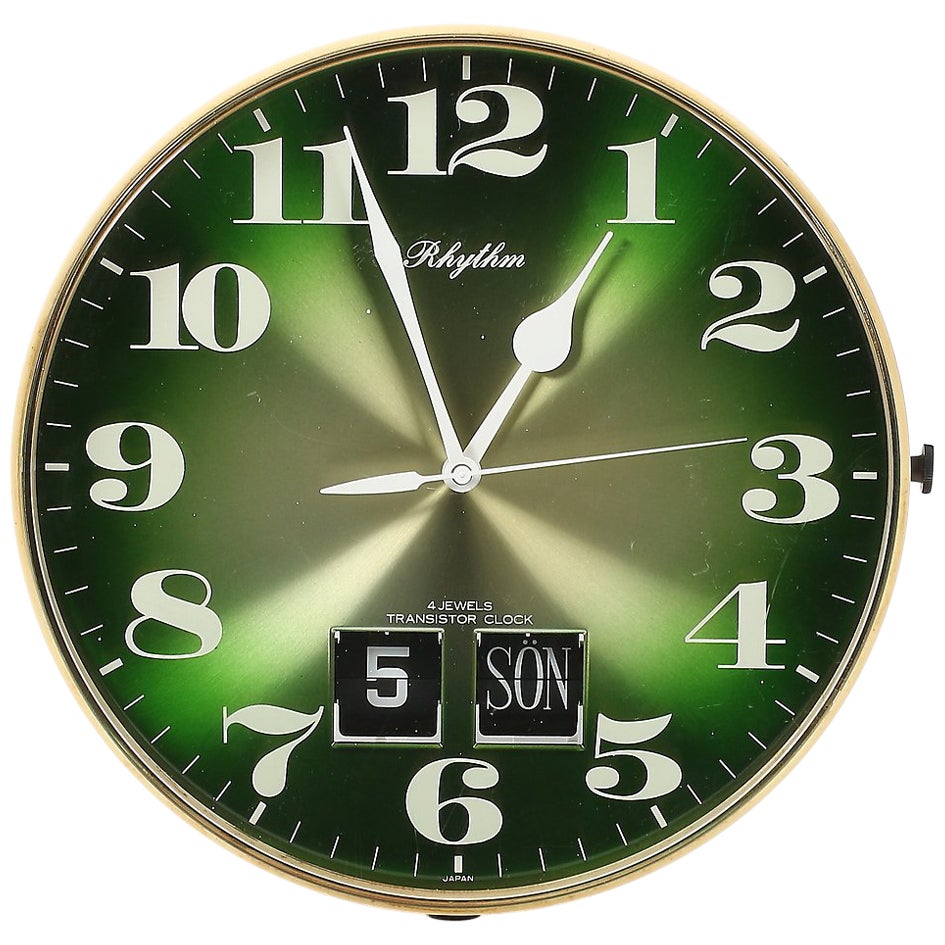 Elegant German AEG Electric Wall Clock at 1stDibs