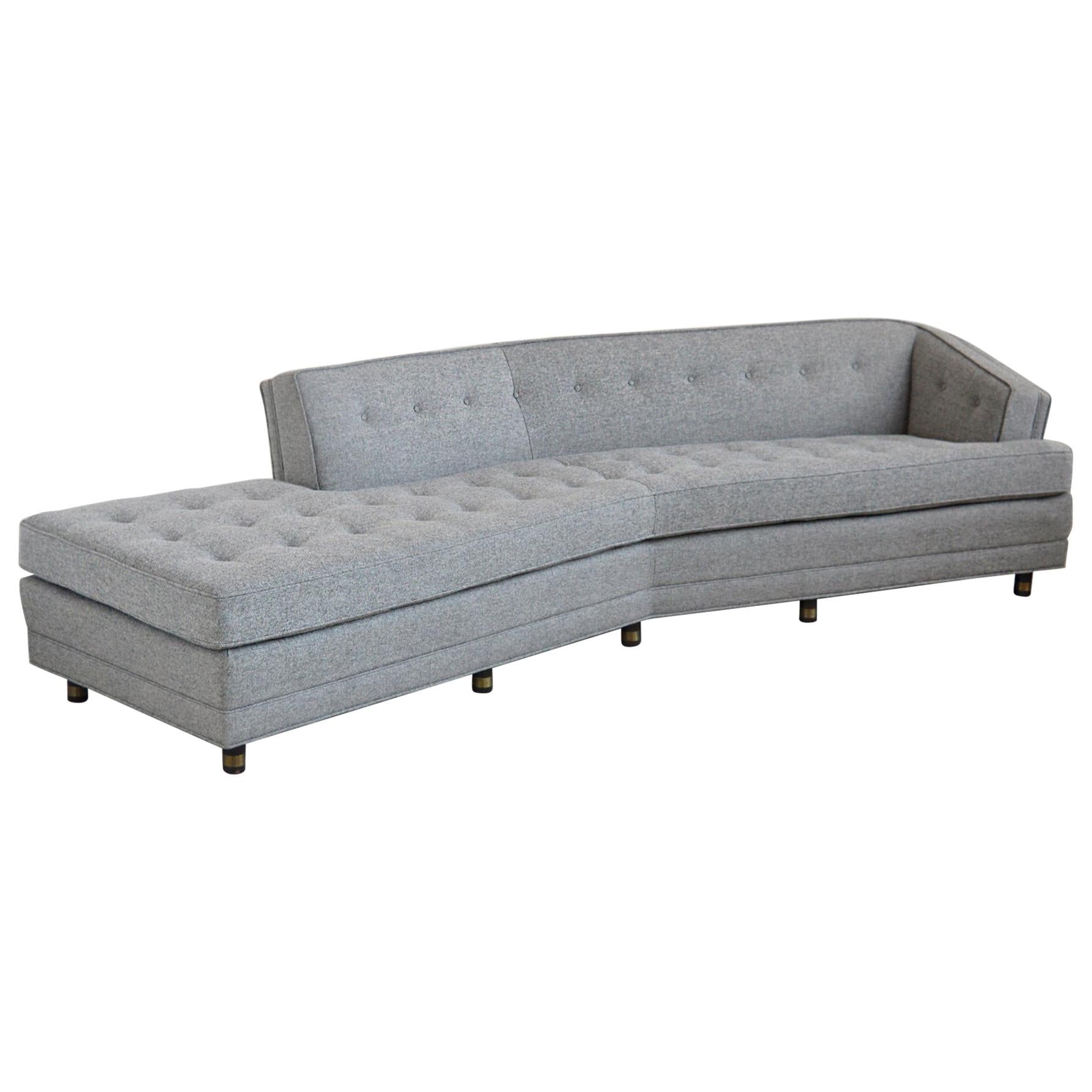Harvery Probber Large Angled One-Arm Sofa at 1stDibs | one arm sofas ...