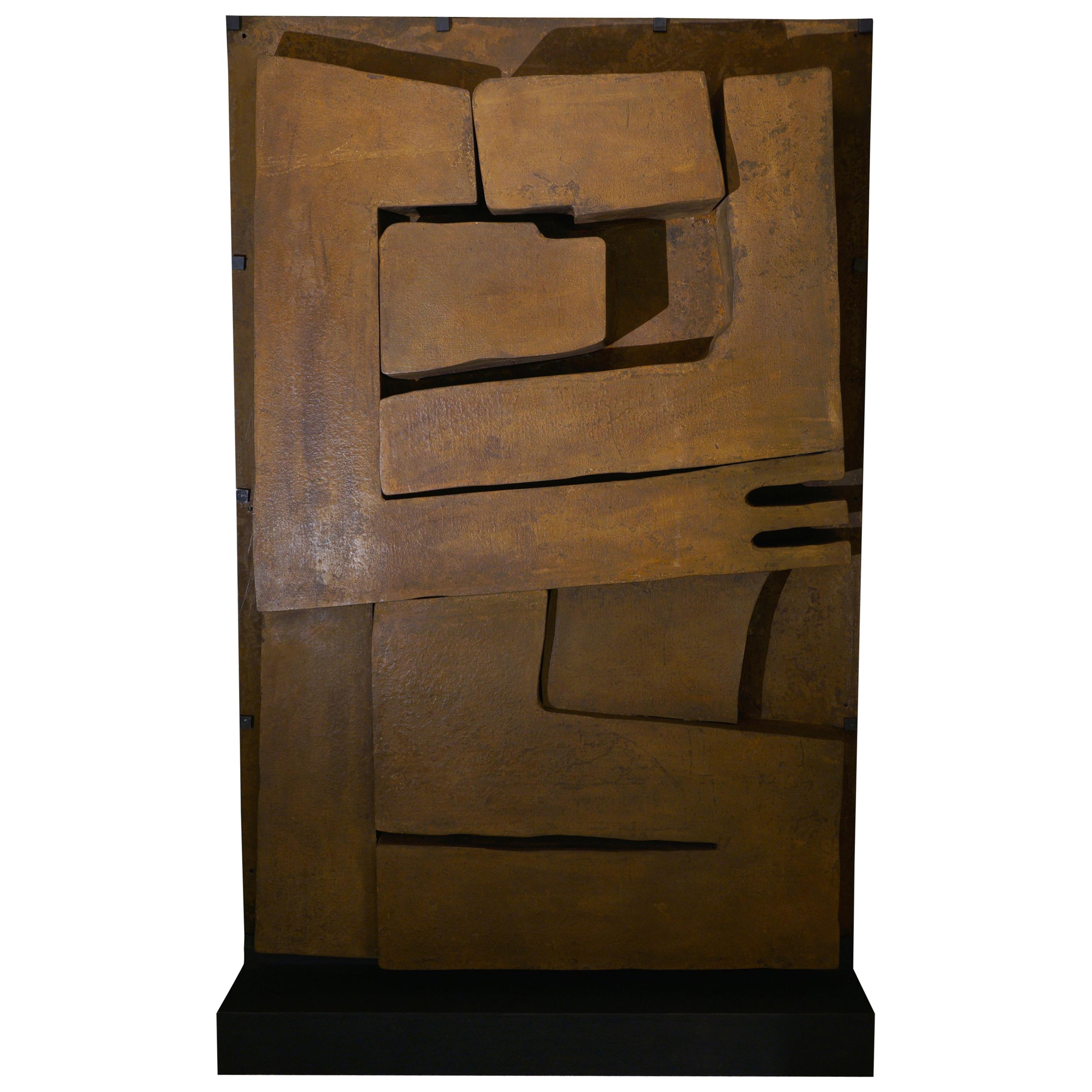 Abstract Steel Sculpture by Lino Tiné For Sale at 1stDibs