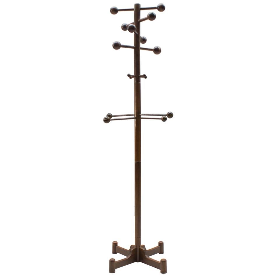 Wooden Mid-Century Modern Atomic Sputnik Coat Tree or Stand, Denmark ...