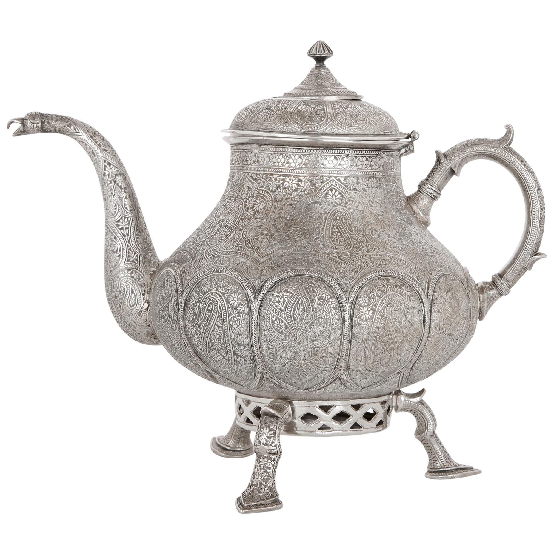 19th Century English Silver Samovar For Sale at 1stDibs