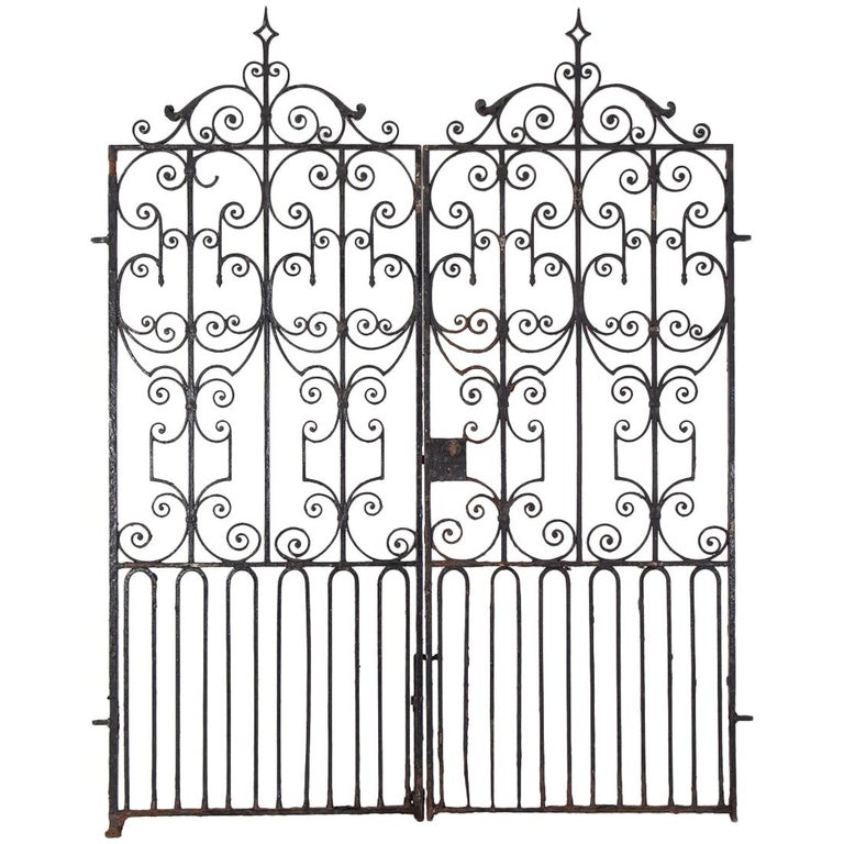 Pair of Regency Wrought Iron Gates, circa 1820 For Sale at 1stDibs