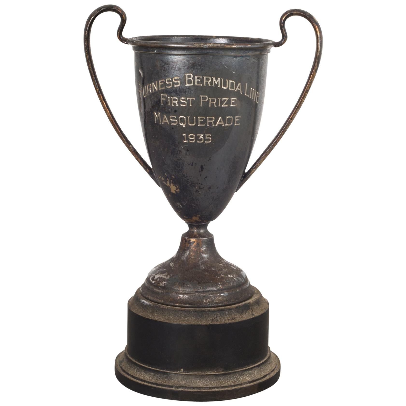 Early 20th Century Antique Silver Plated 1st Place Trophy, circa 1935 ...