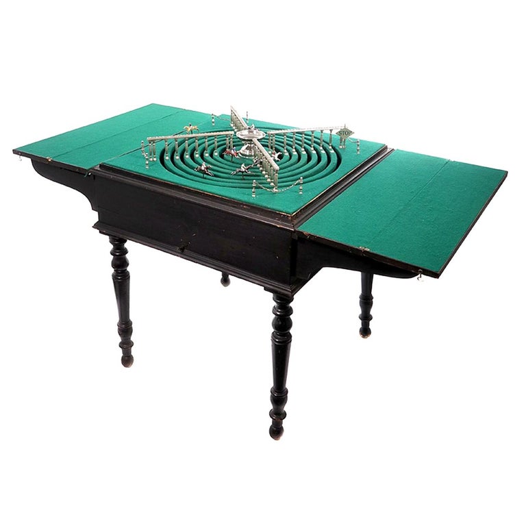 Large Mechanical “Petits Chevaux” Horse Race Table at 1stDibs