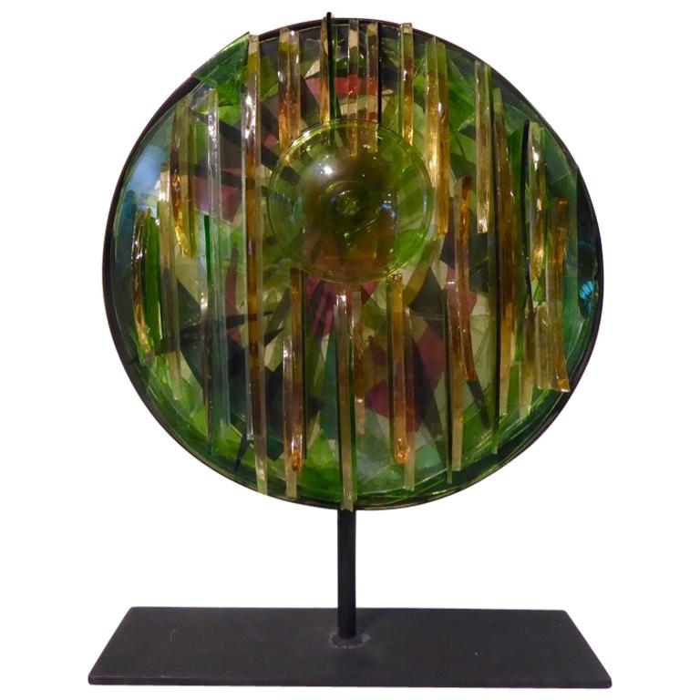 Mounted Glass Art Sculpture by British Columbia Artist Mary Filer For ...