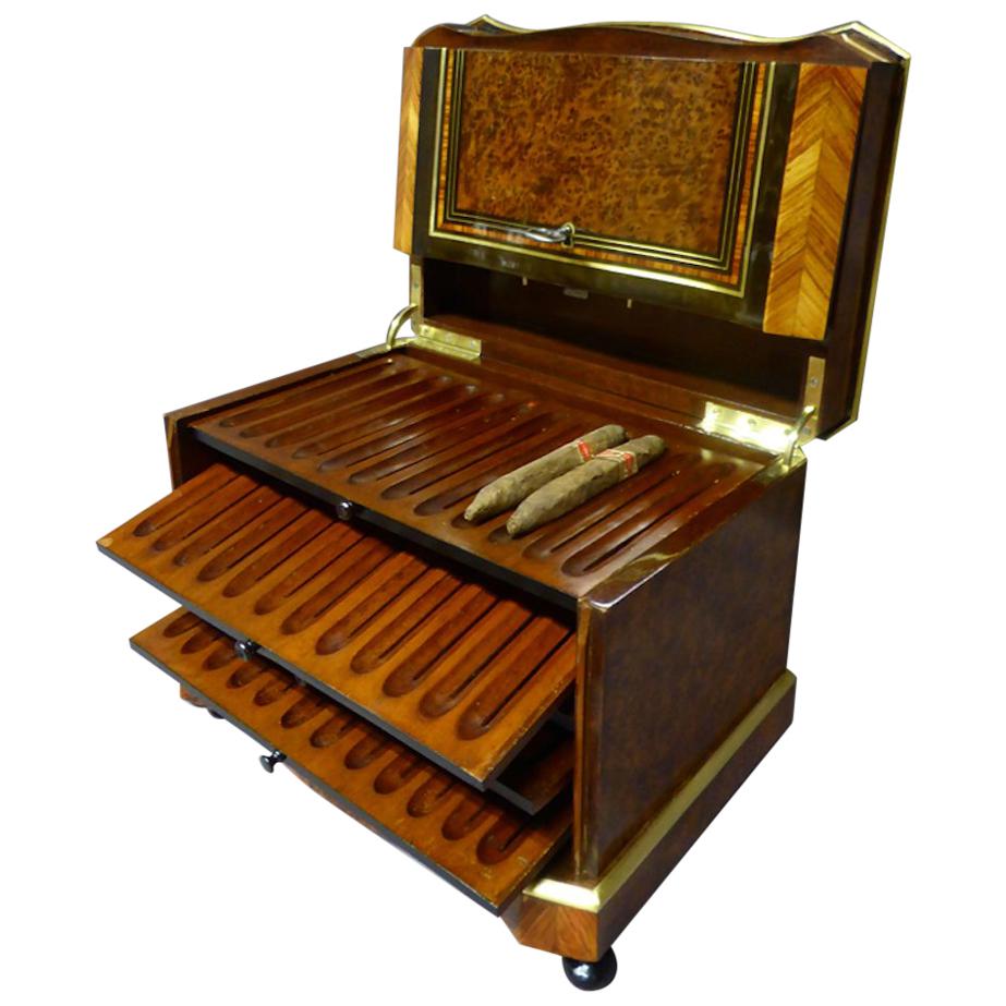 19th Century French Napoleon III Period Cigar Humidor at 1stDibs
