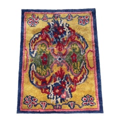 Midnight Blue Silk And Wool Modern Asterisk Rug By CARINI 8x10 For Sale ...