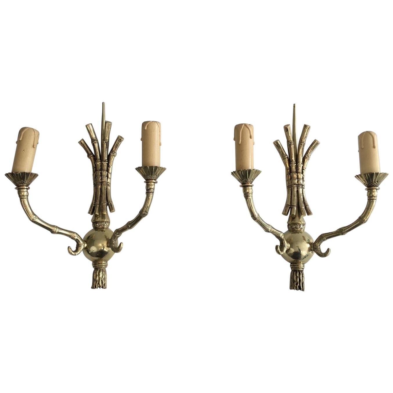 A Pair of Faux Coral Wall Sconces at 1stDibs