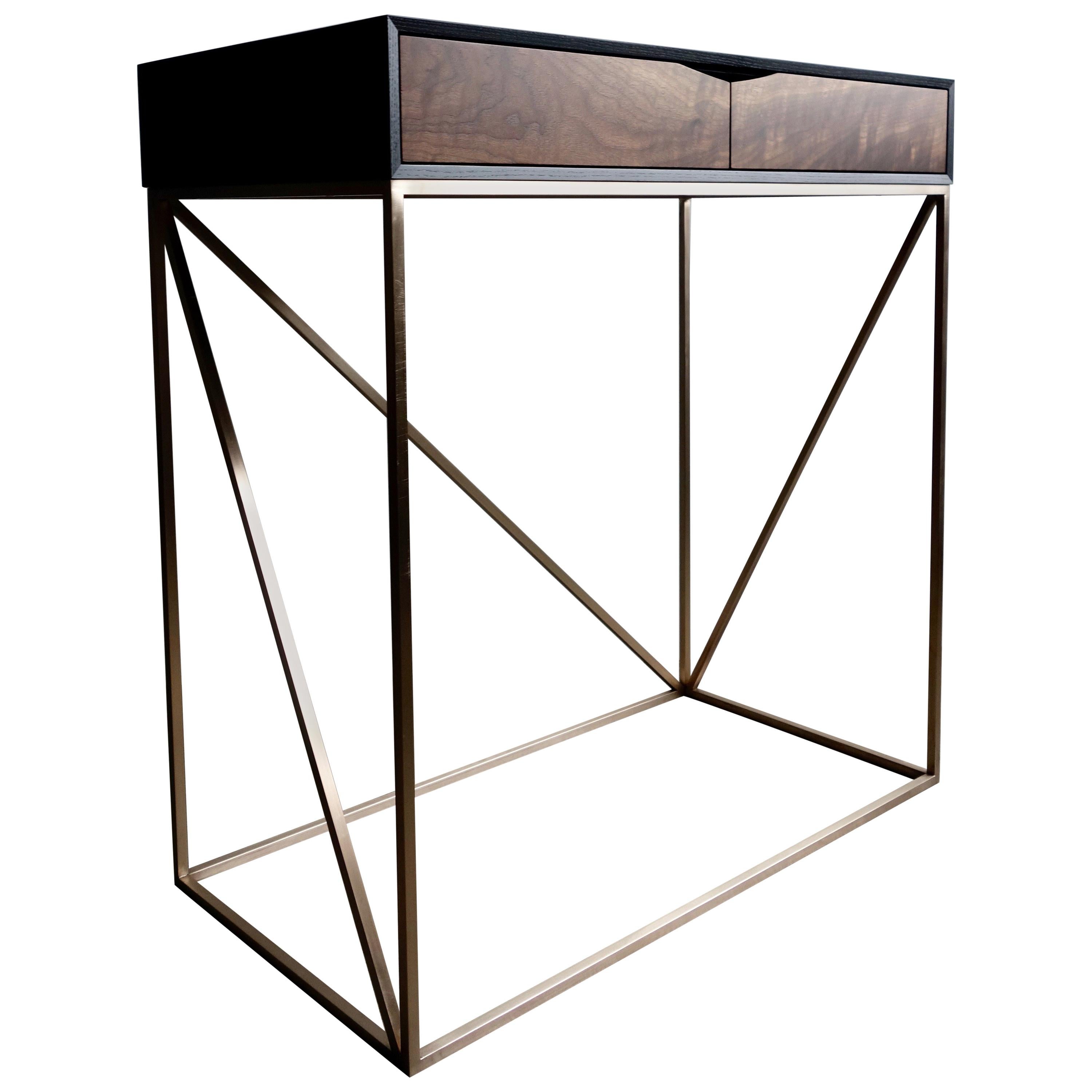 Eva Console Table with Bronze Base For Sale at 1stDibs
