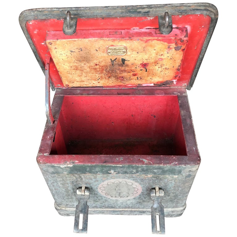 19th Century Iron Travelling Strongbox For Sale at 1stDibs
