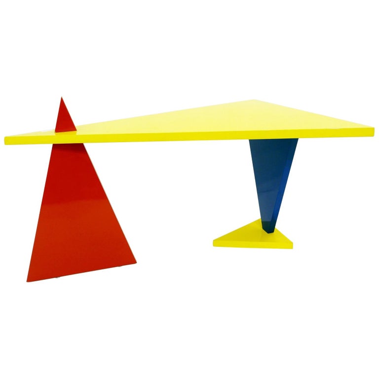 Desk/Table "Memphis" Style at 1stDibs