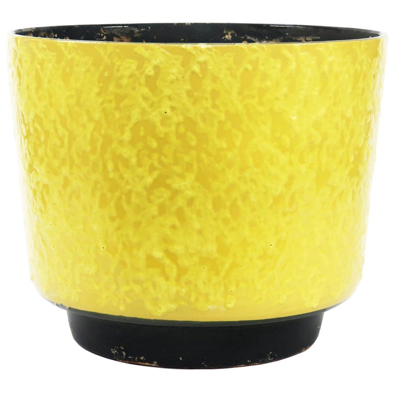 Extra Large Mid-Century Modern Cylindrical Ceramic Planter at 1stDibs ...