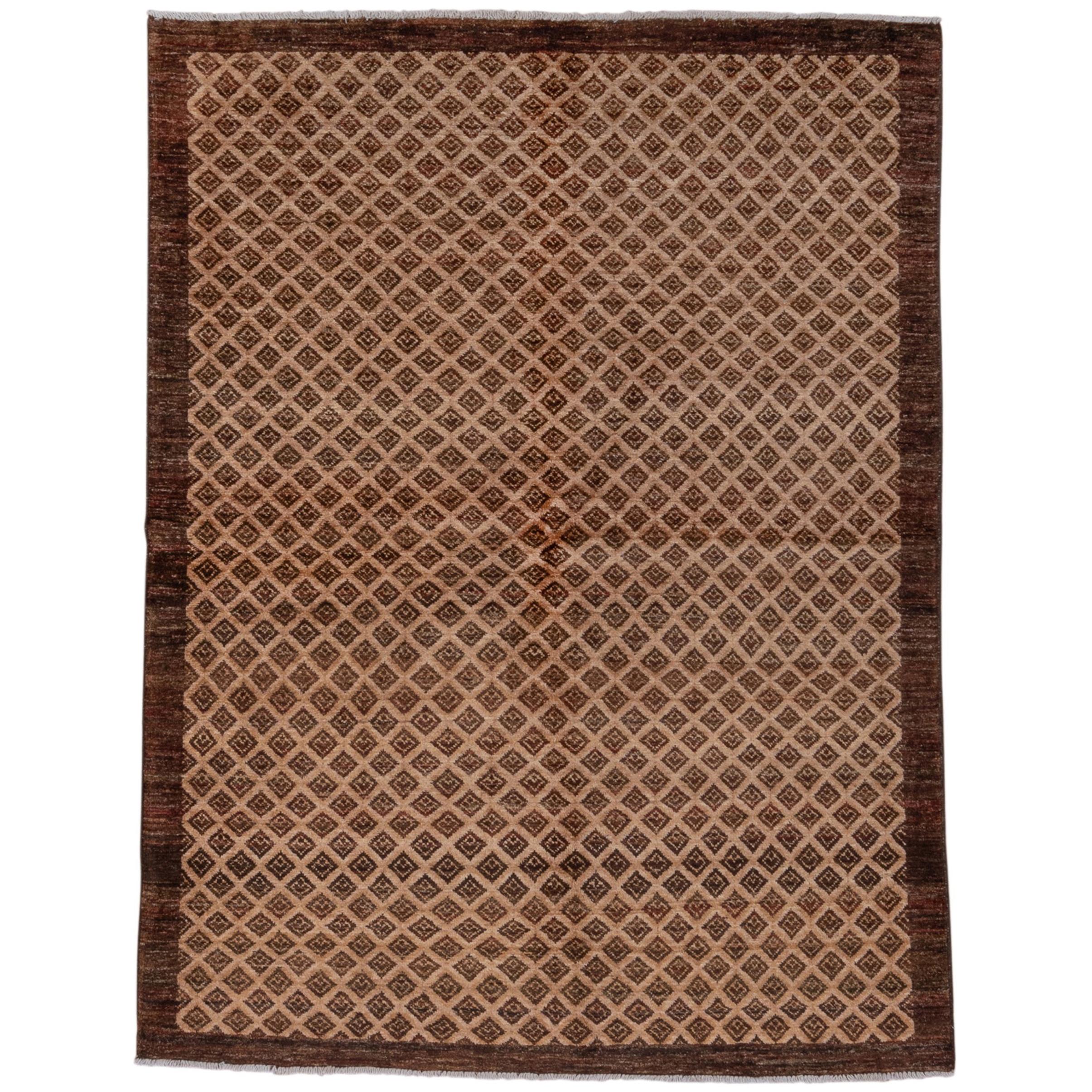 Afghan Gabbeh Rug, Diamond Pattern, Colorful For Sale at 1stDibs