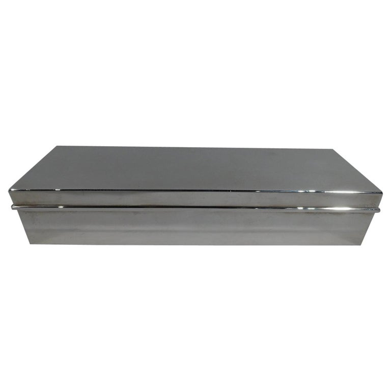 Tiffany Long and Modern Sterling Silver Box at 1stDibs