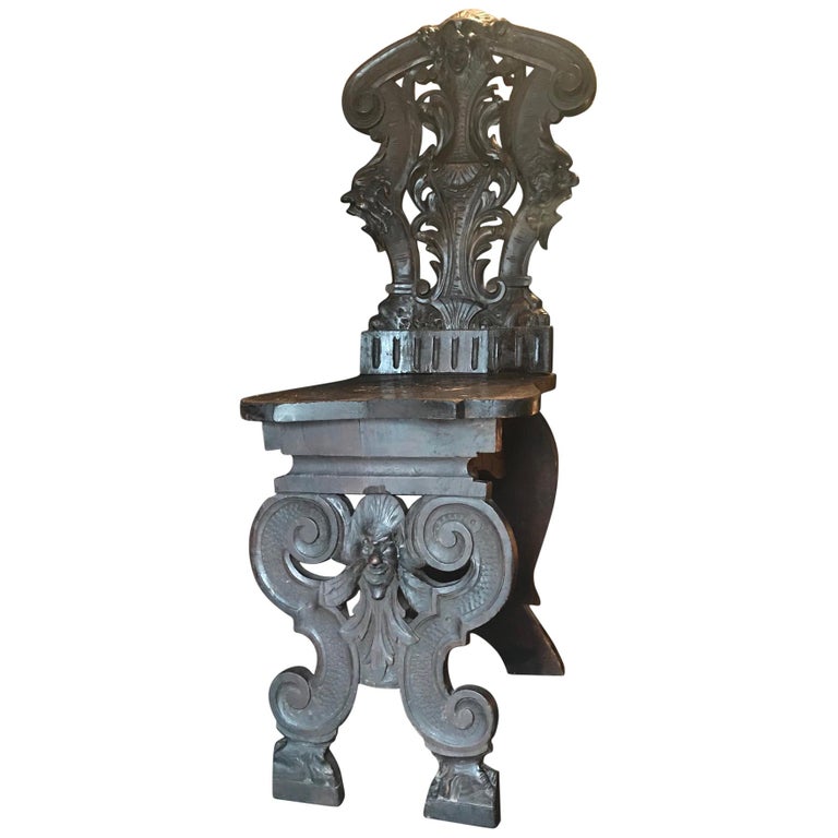 Italian Renaissance Revival Sgabello Chair, circa 1870 at 1stDibs