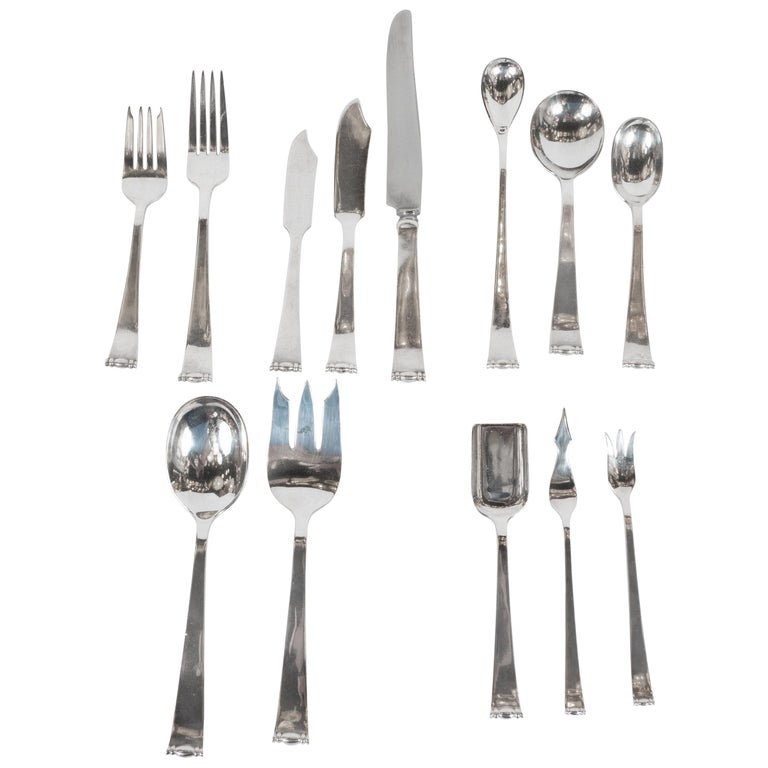 Allan Adler Sterling Sliver Modern Georgian Hand Wrought Flatware ...