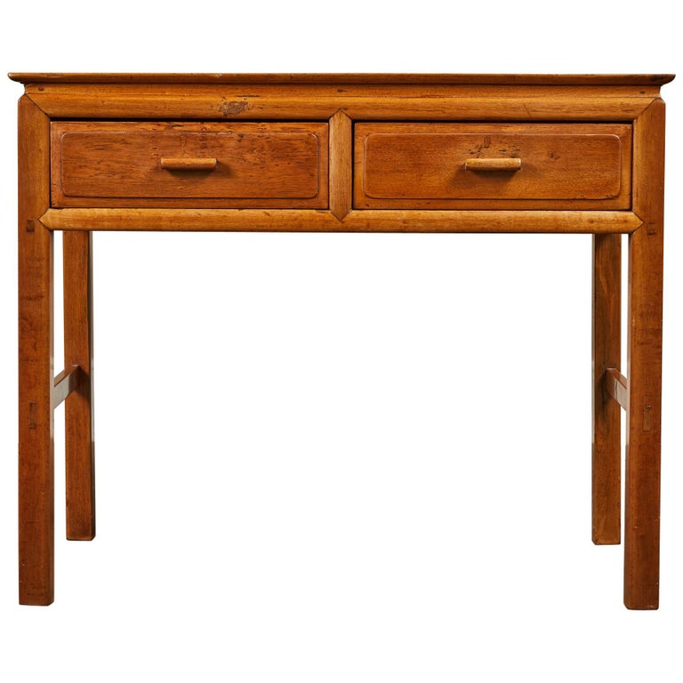 Early 20th Century French Colonial Tigerwood Console at 1stDibs