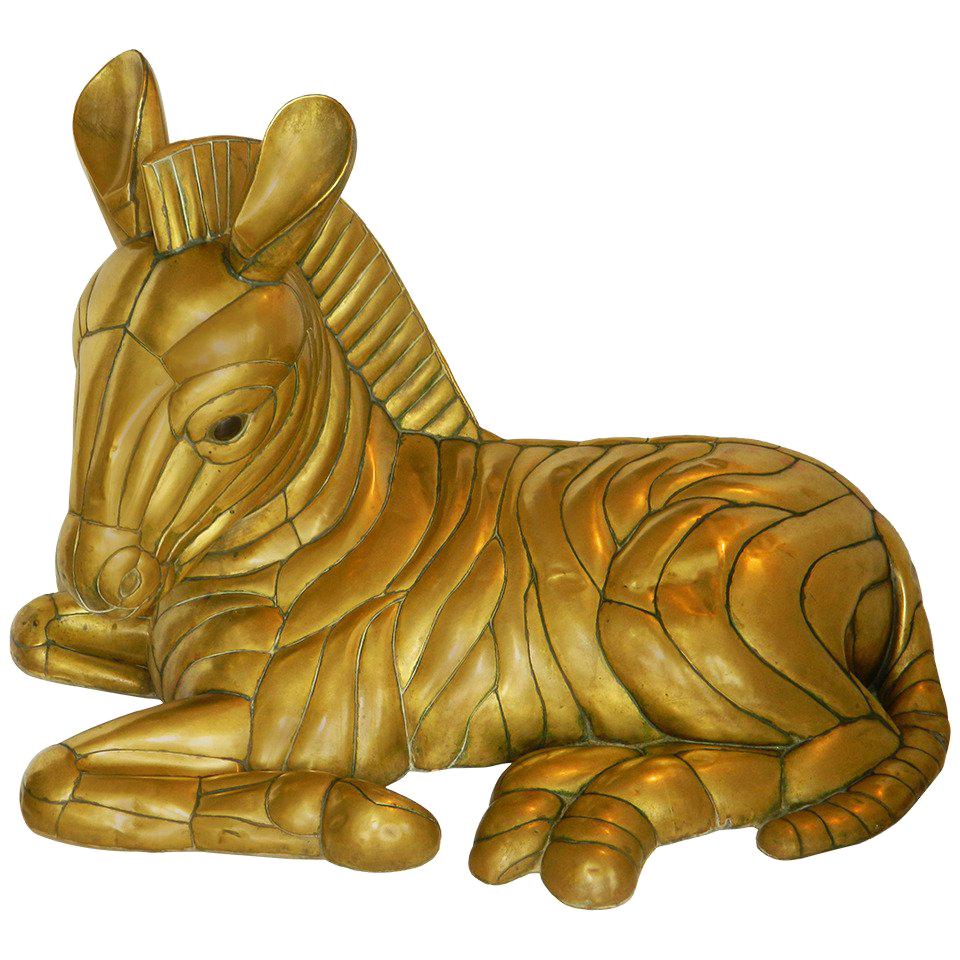 Brass Zebra by Sergio Bustamante at 1stDibs