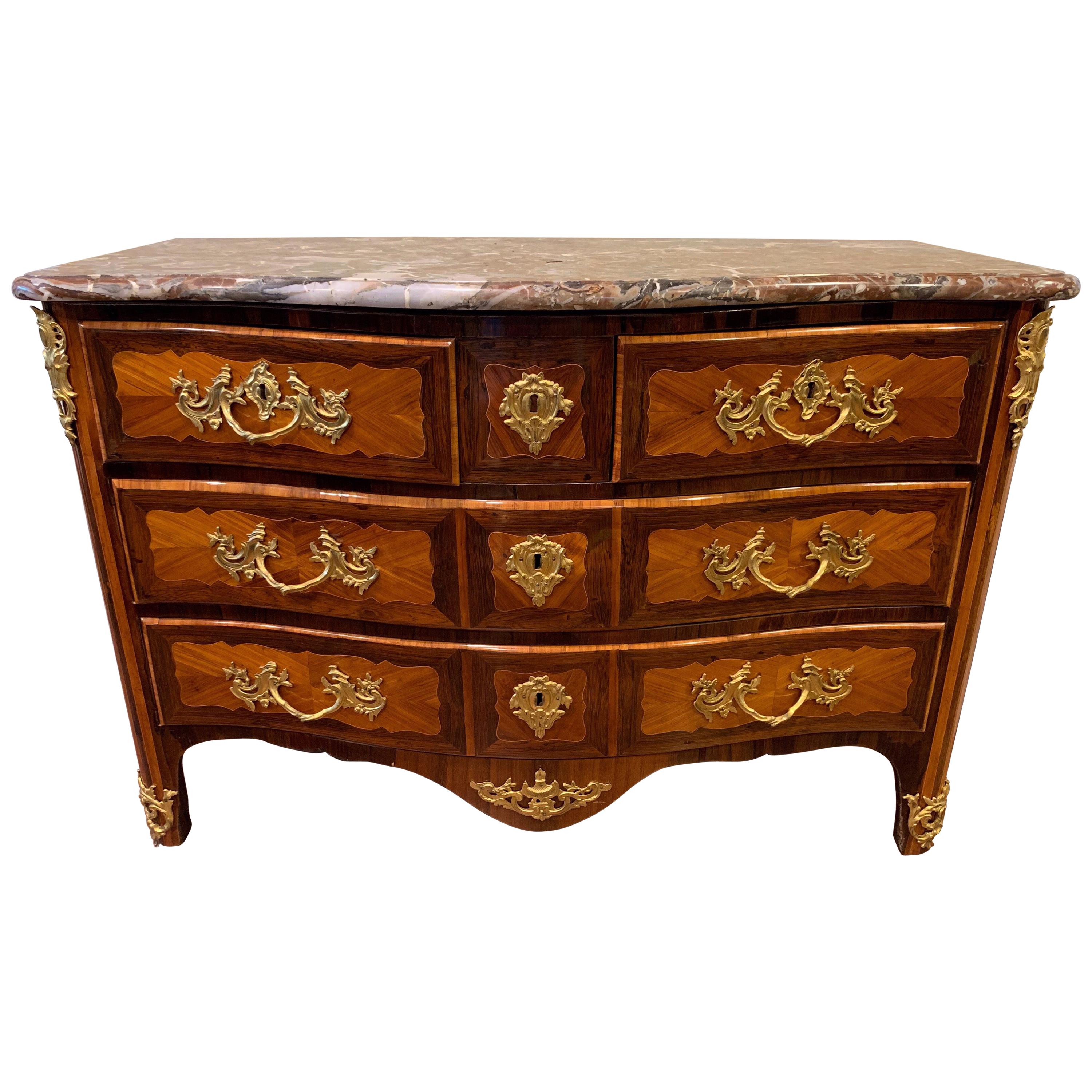18th c. French Regency style Commode / chest with ornate bronze dore ...