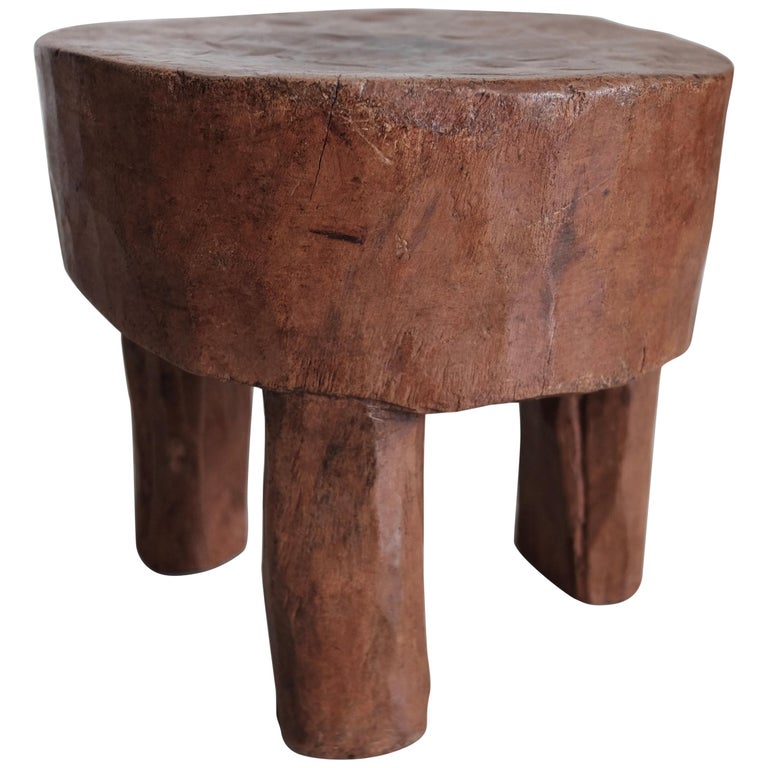 Primitive Low Stool from the Senufo tribe of Ivory Coast at 1stDibs