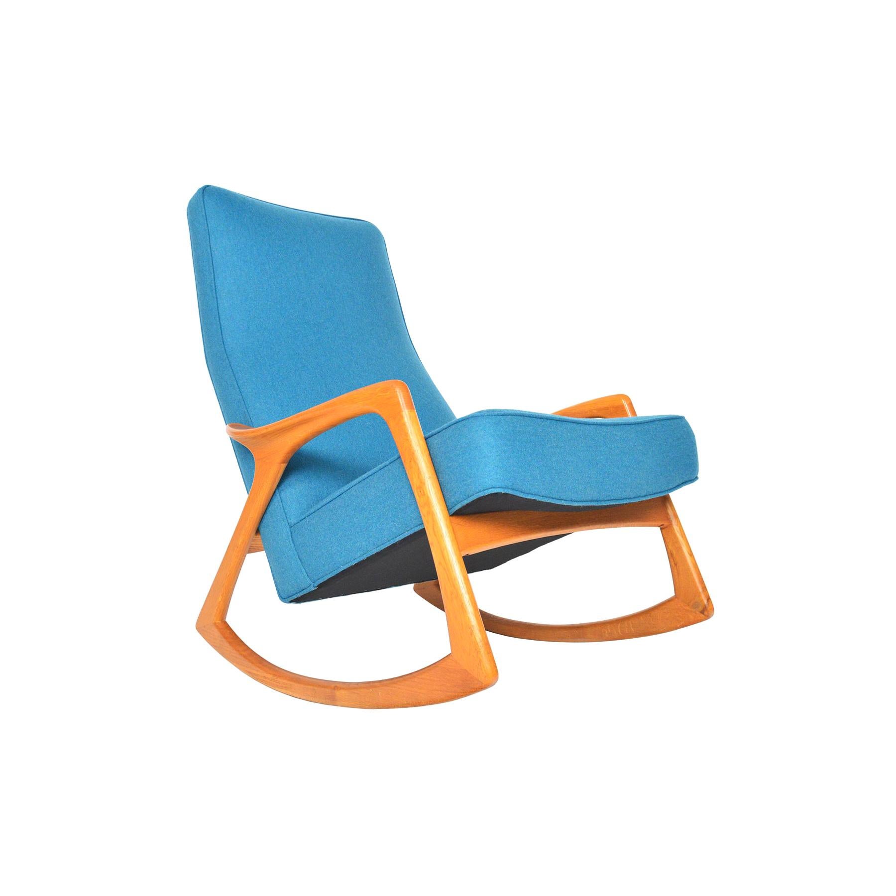 Danish Rocking Chair at 1stdibs