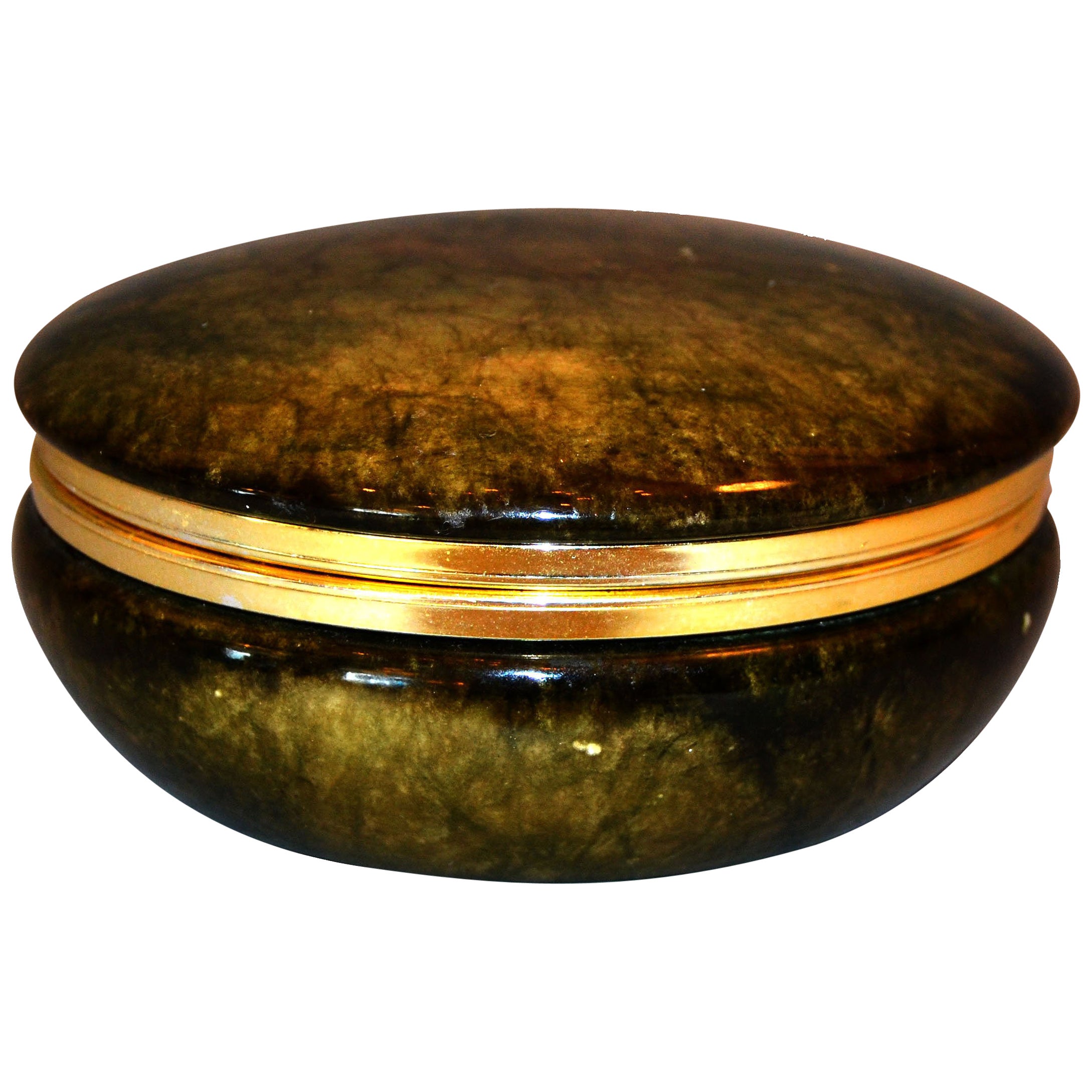 Hand Carved Green Alabaster Stone Tissue Box Cover, Italy For Sale at ...