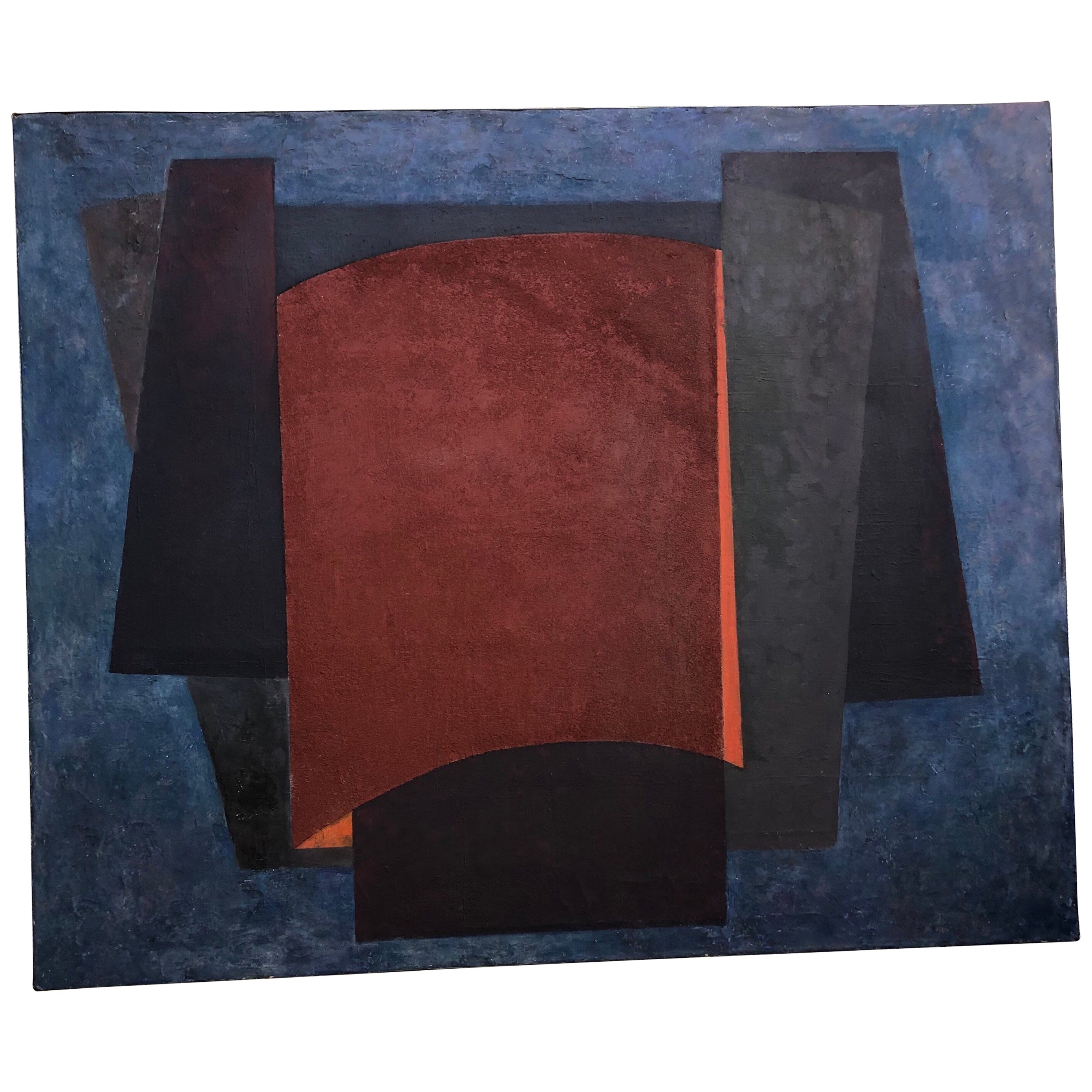 1940s American Abstract Expressionism Painting For Sale at 1stDibs