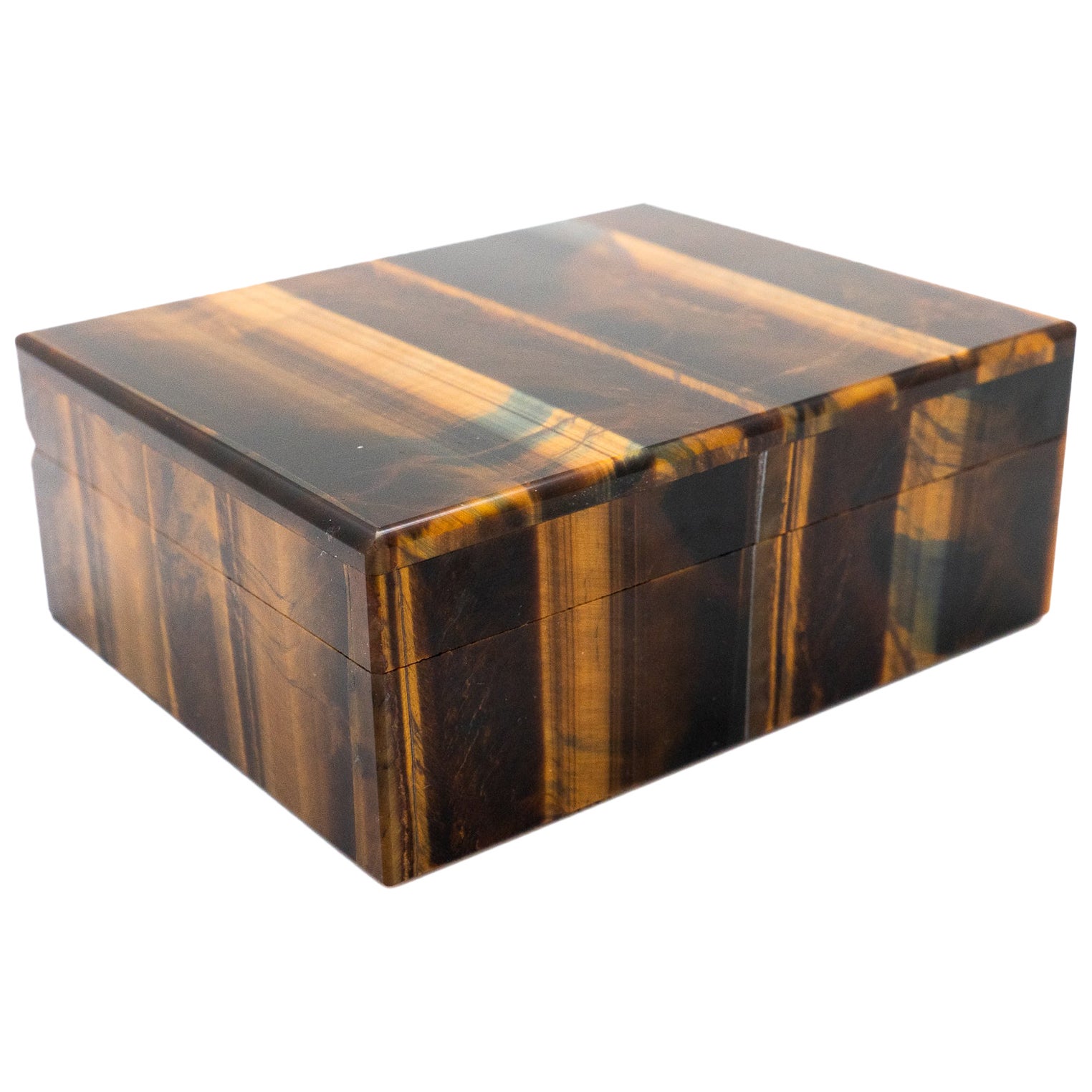 Round Silver Afghani Box with Semi-Precious Stones For Sale at 1stDibs