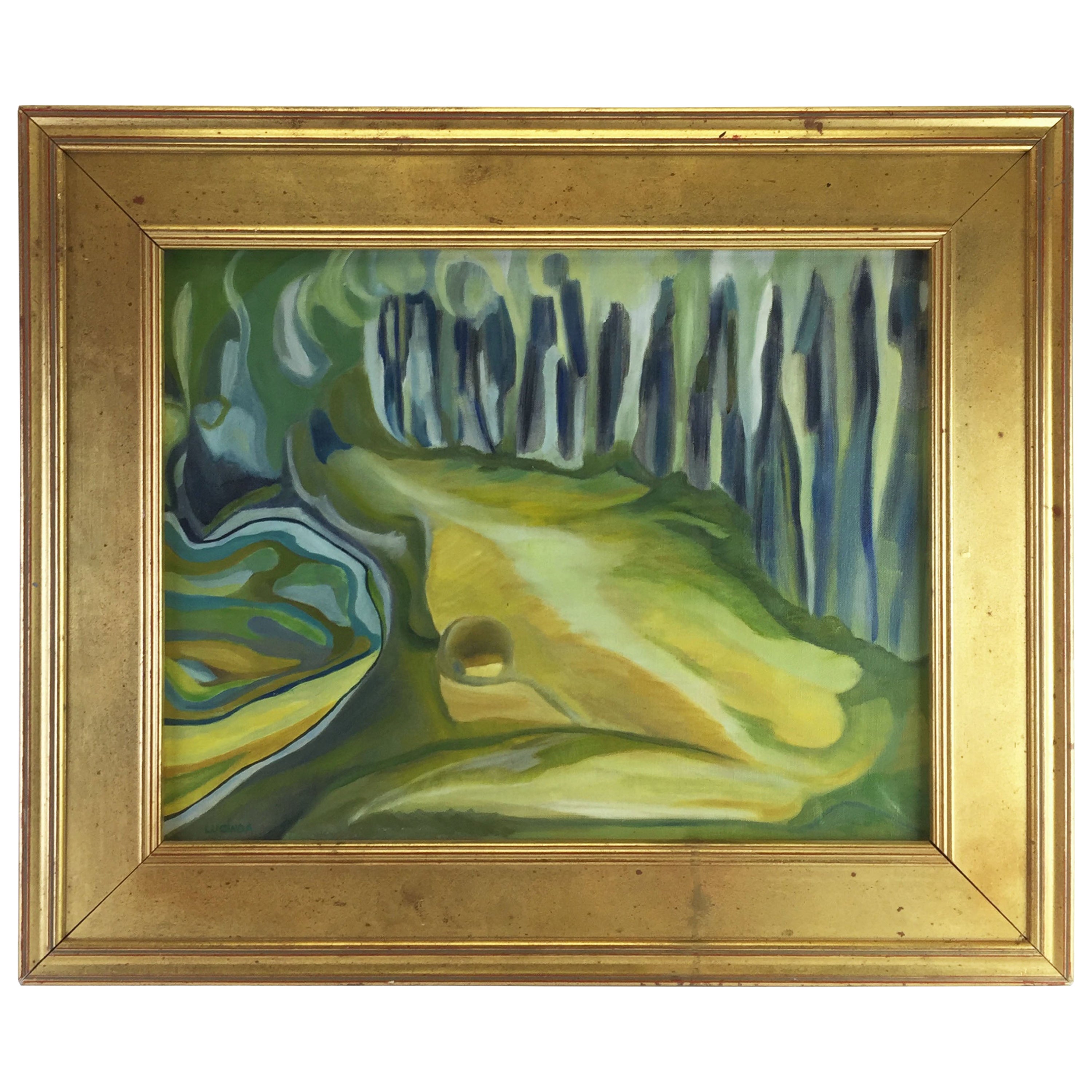 Six Foot Wide Abstract Painting By Josef Kugler, circa 1970s For Sale ...