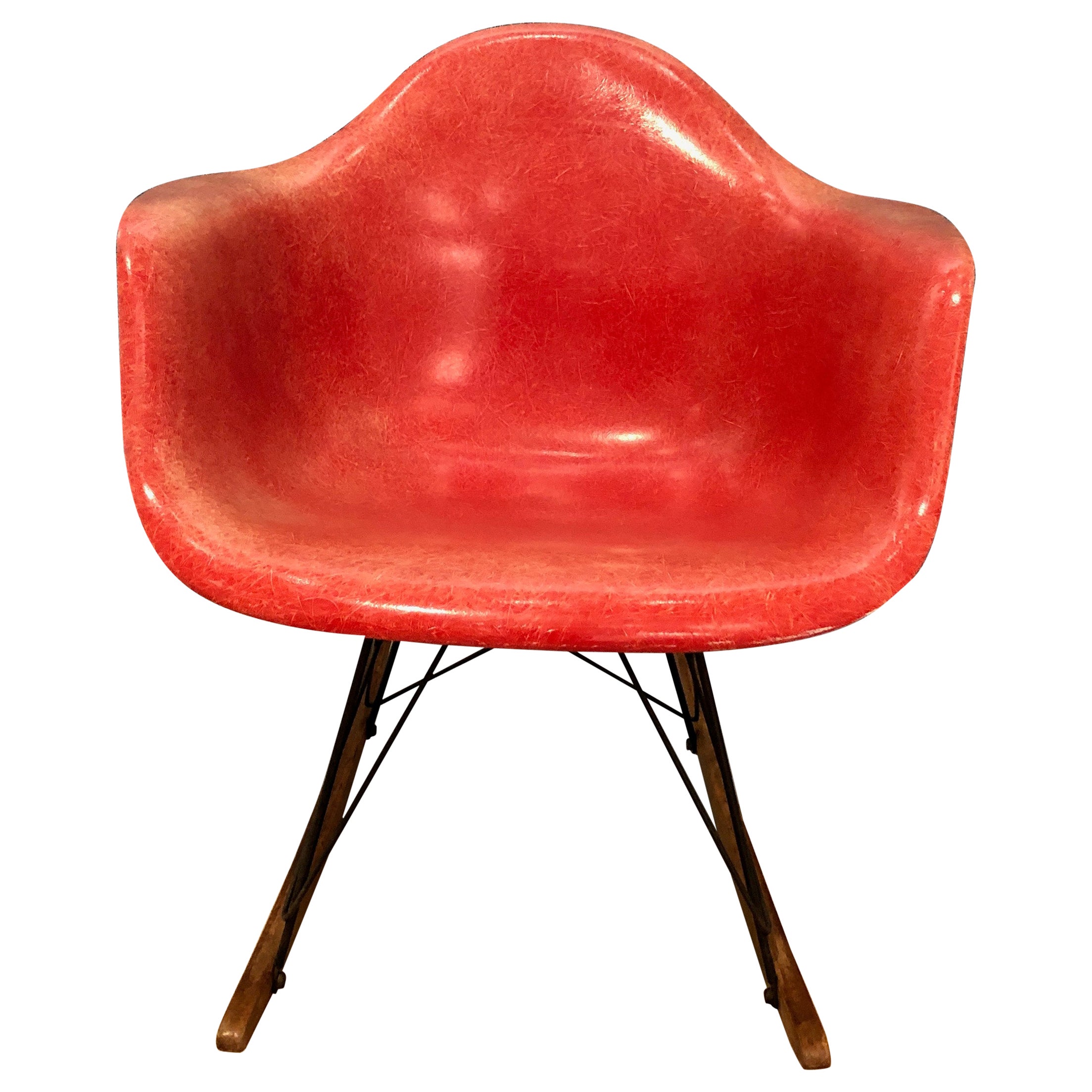 Eames Molded Armchair, Rocker Base designed by Charles and Ray Eames ...