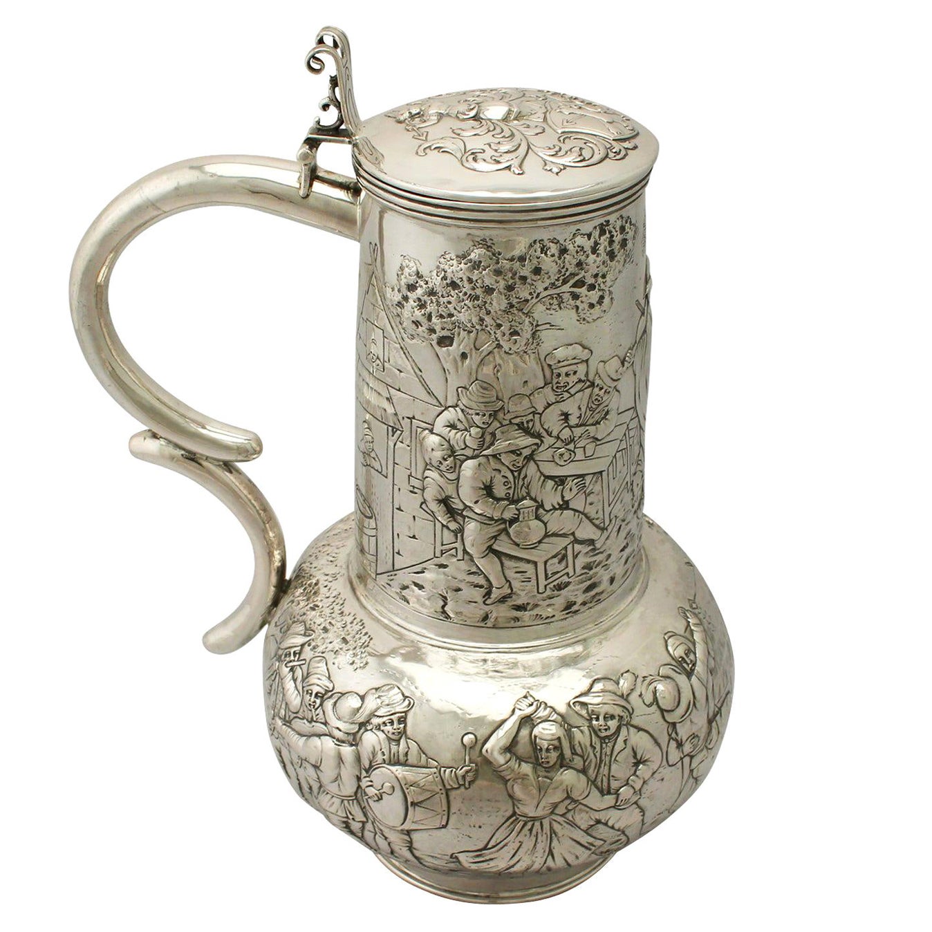 English Pewter Flagon or Tankard, 18th Century at 1stDibs | flagon vs ...