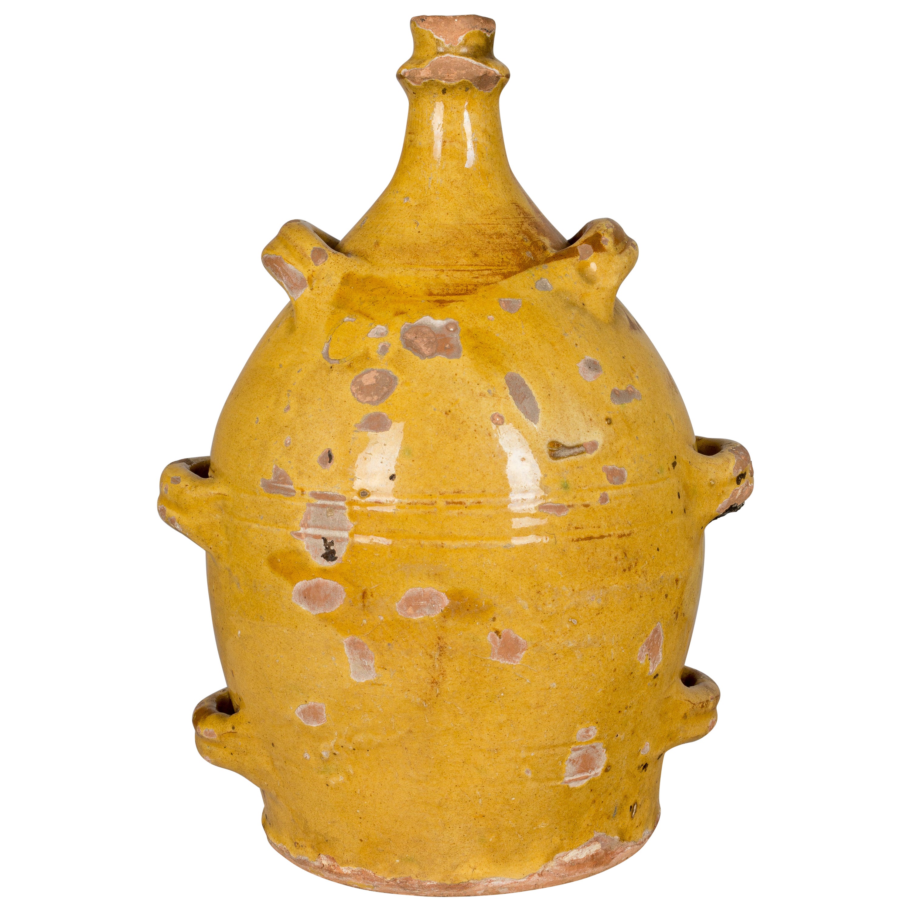 Antique French Pottery Jug with Spout, Early 1800s at 1stDibs
