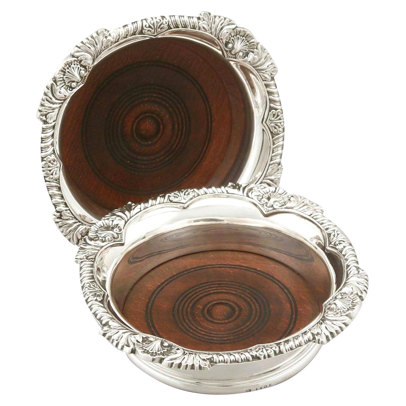 Elaborately Engraved Victorian Silver Case with Hunting Scene, Roberts ...