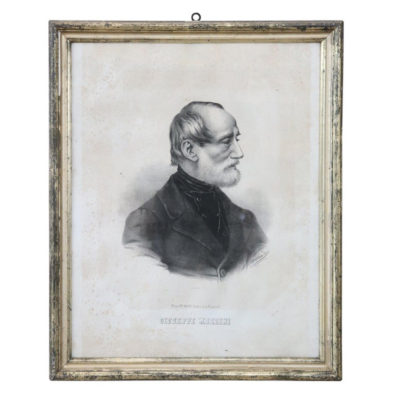 19th Century Italian Lithography Important Italian Politician ...