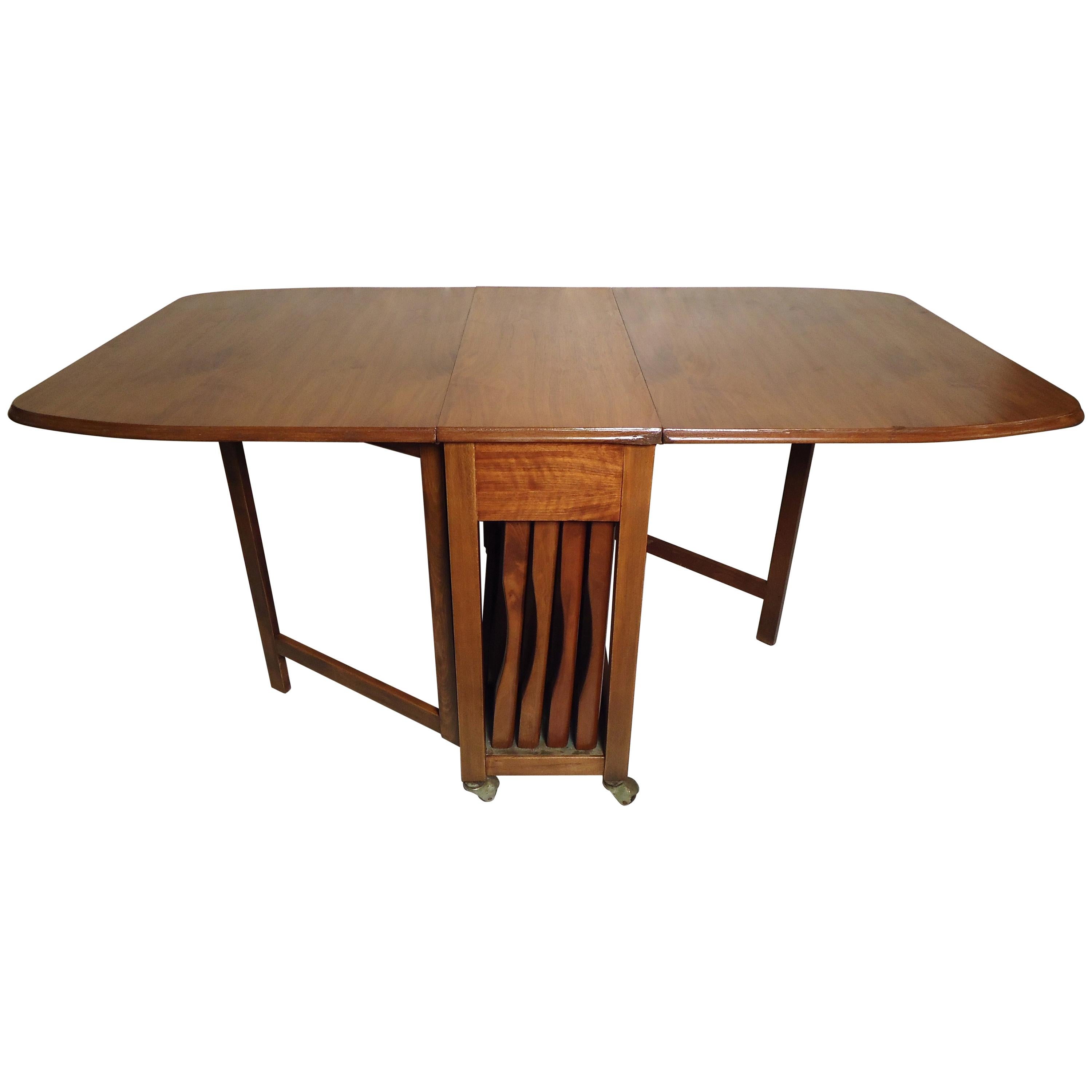 Mid-Century Modern Drop Leaf Table For Sale at 1stDibs | drop leaf ...