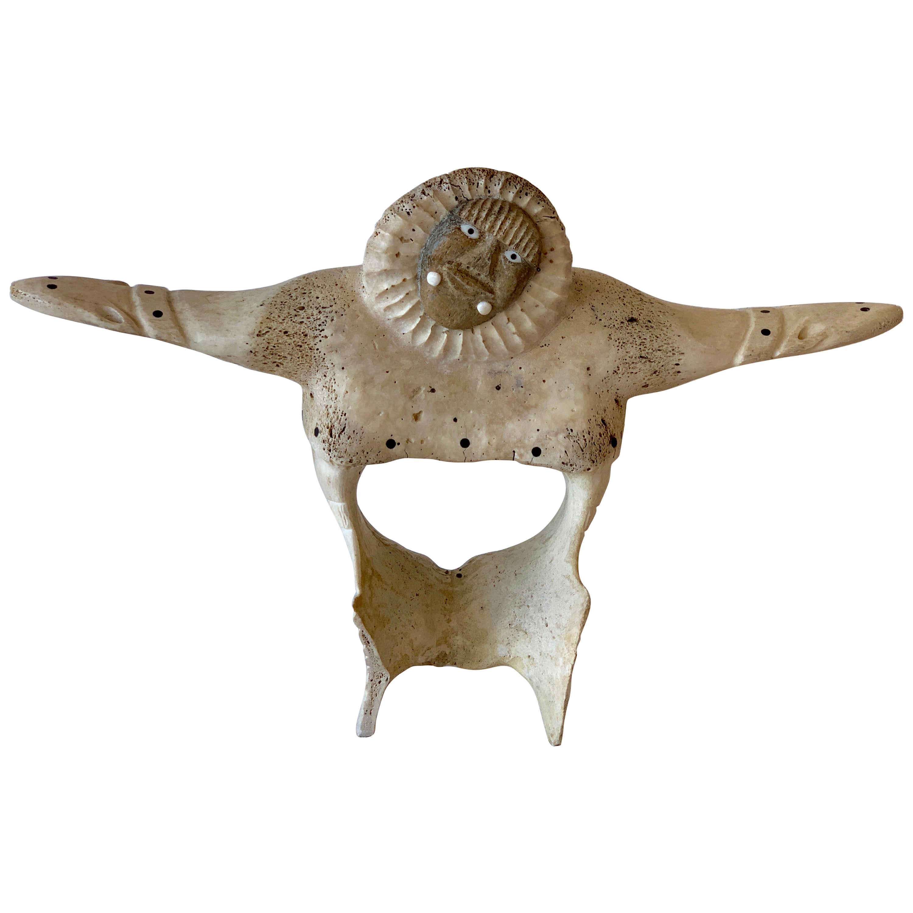Beautiful Hard Stone Inuit Eskimo Carving at 1stDibs