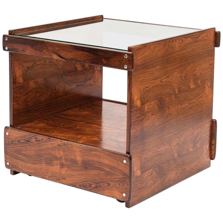 Midcentury Brazilian Bar Cart with Brazilian Wood Structure, 1960s For ...