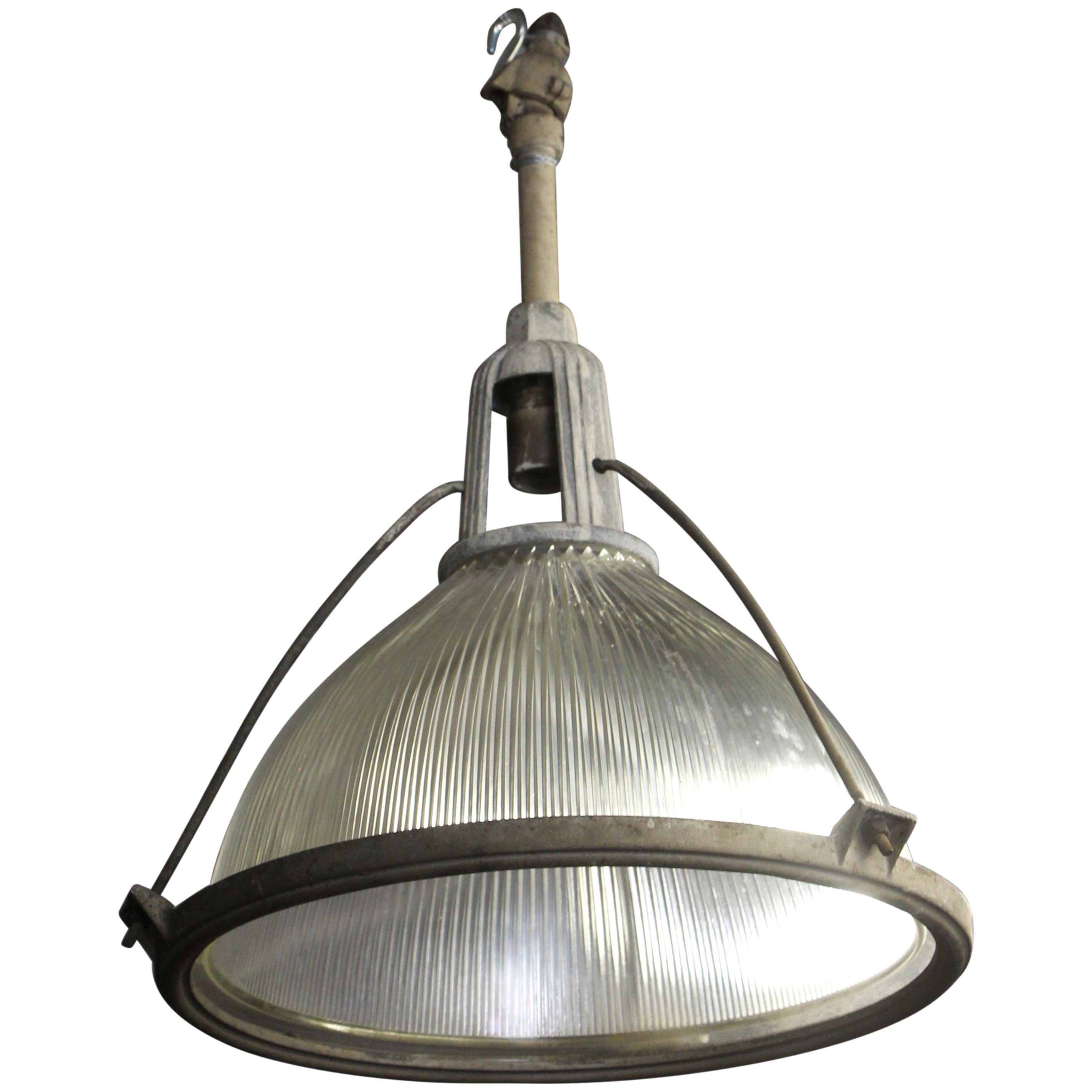 Rare Early Industrial Dental Lighting Fixture With Holophane Shades at ...
