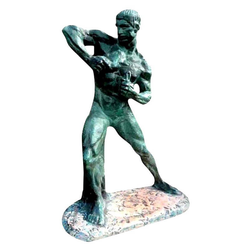 Art Deco French Bronze Sculpture of Men Laboring by Henri Levasseur For ...