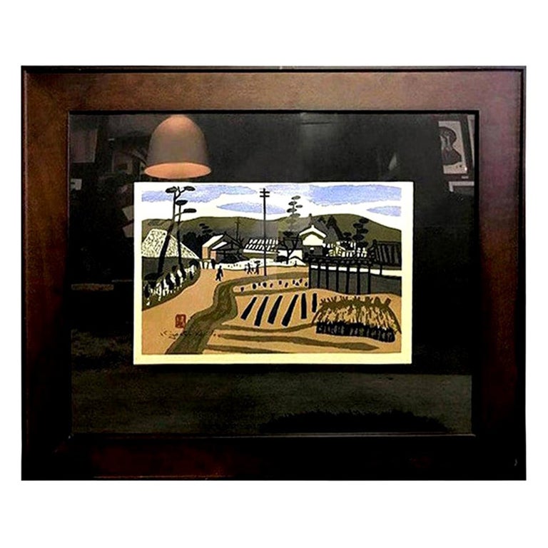 Kiyoshi Saito Signed Japanese Woodblock Print "Summer in Aizu" For Sale ...