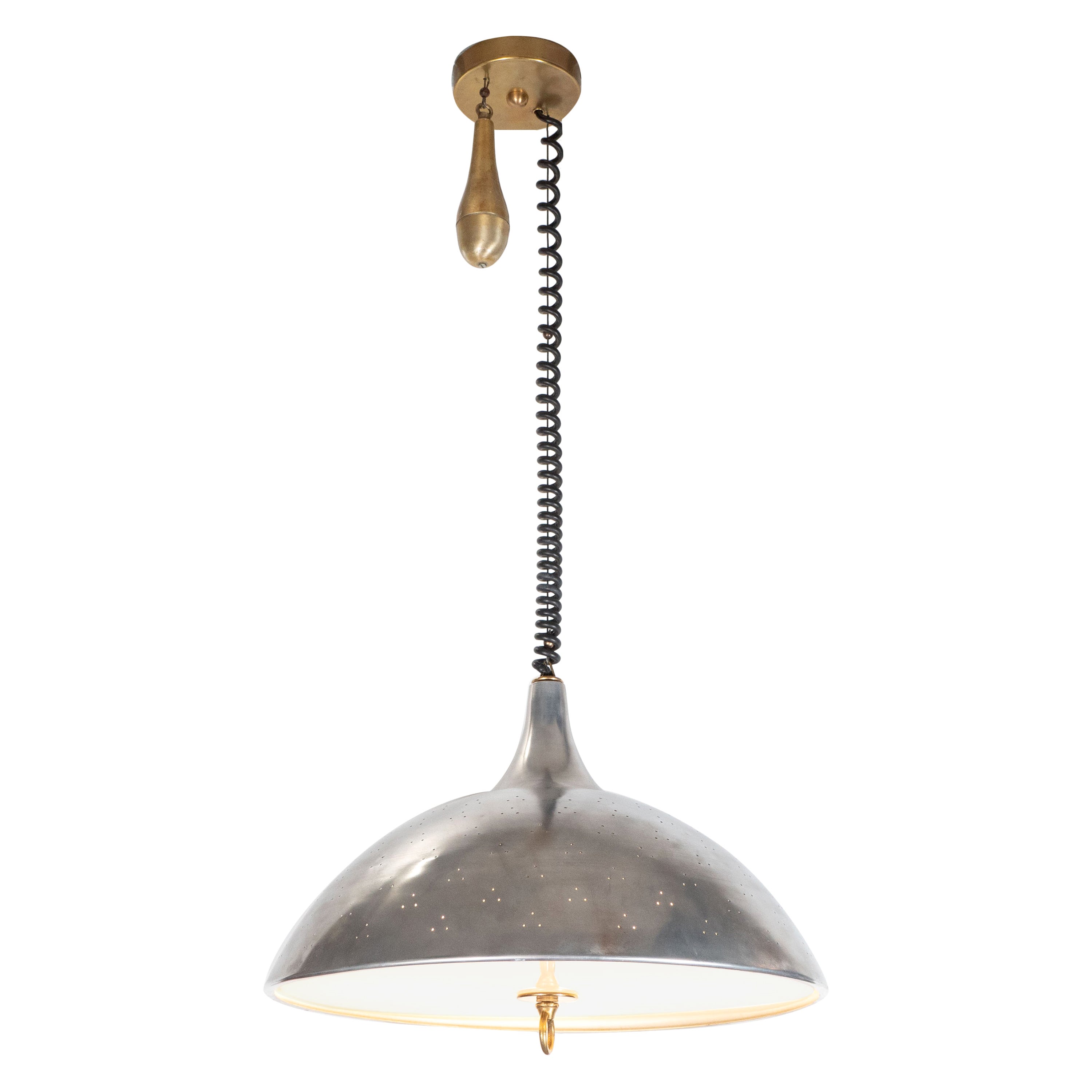 Pair of Mid-Century Modern Lucite and Nylon String Hanging Chain ...