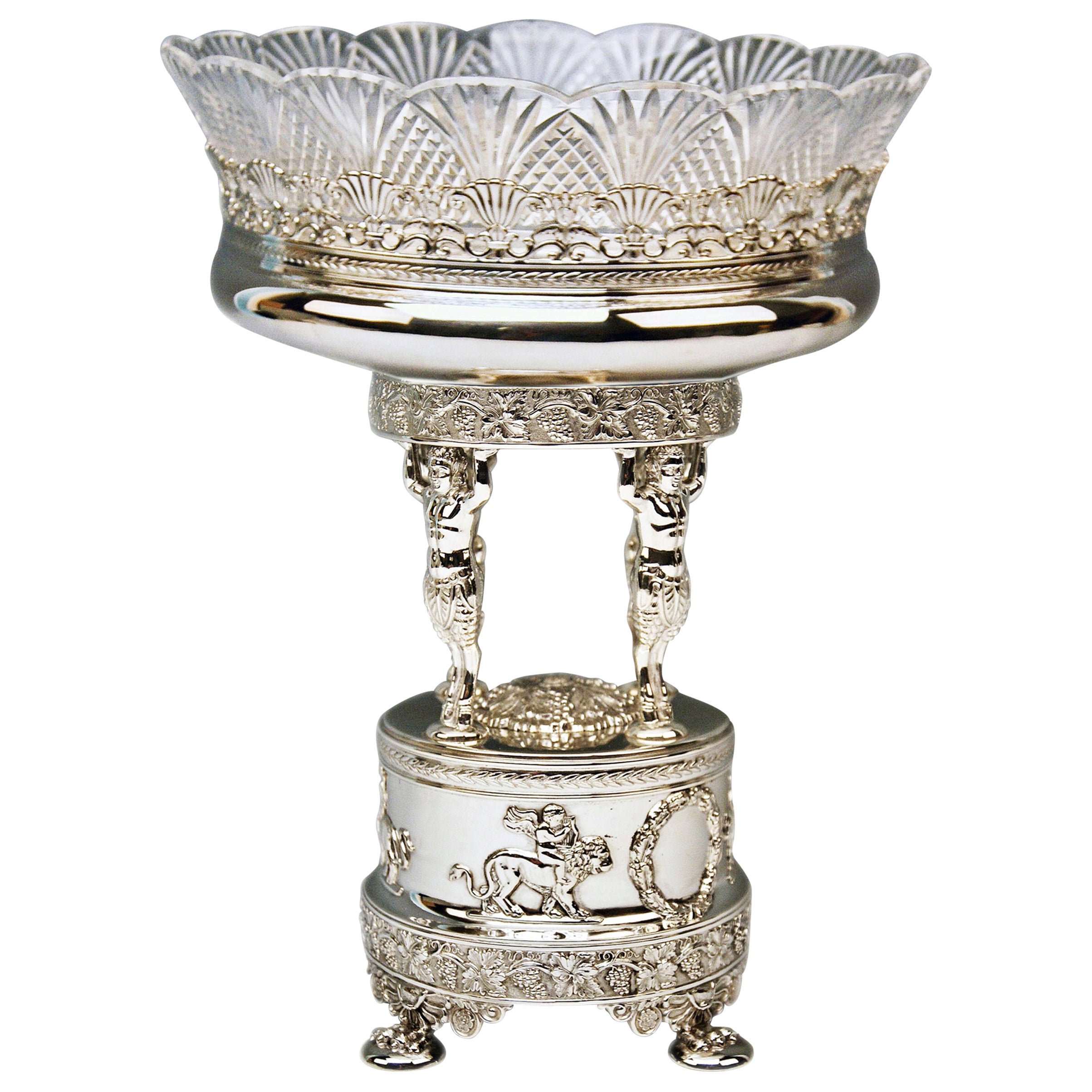 Antique Sterling Silver American Gorham Punch Bowl Centrepiece, circa ...