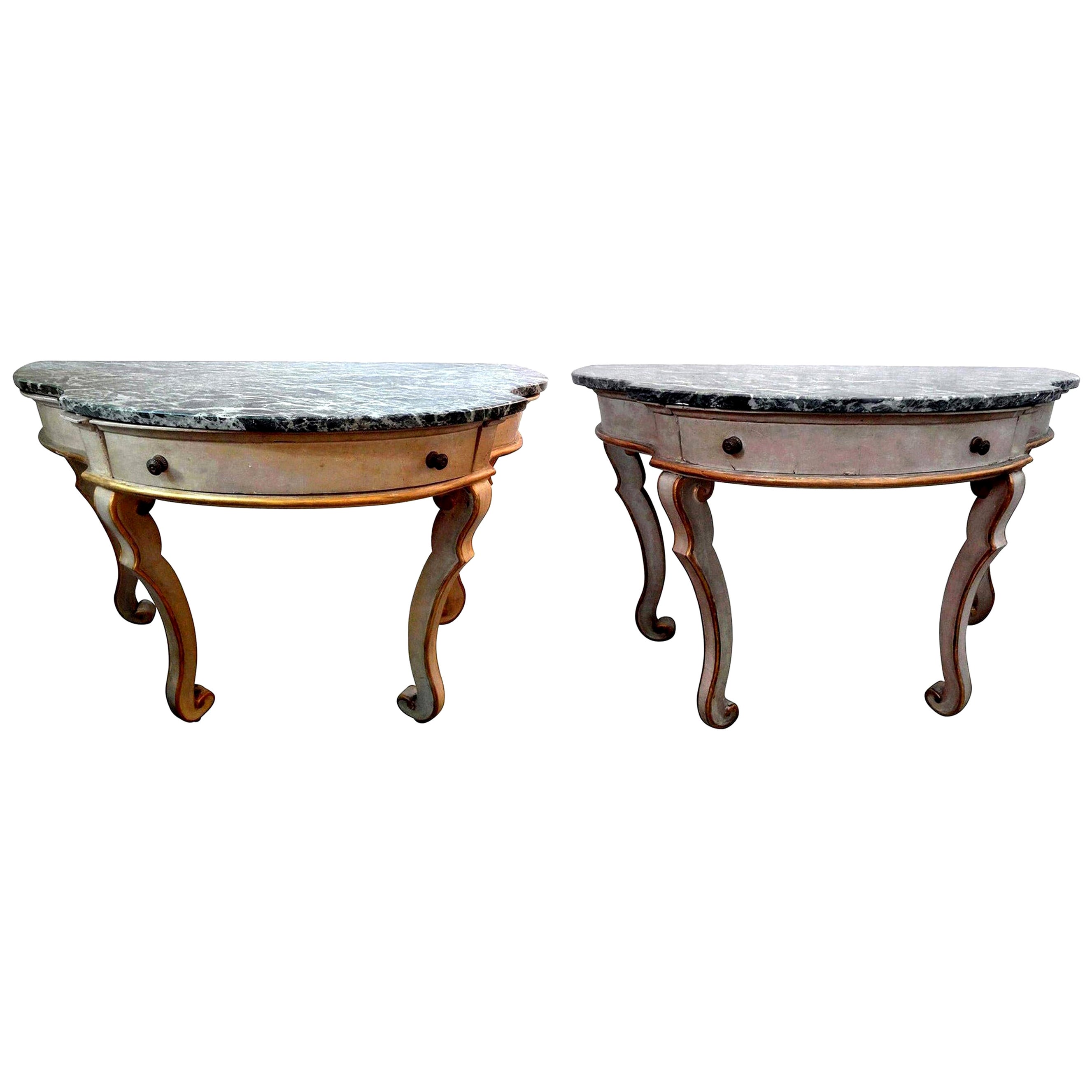 Pair of Italian Consoles For Sale at 1stDibs