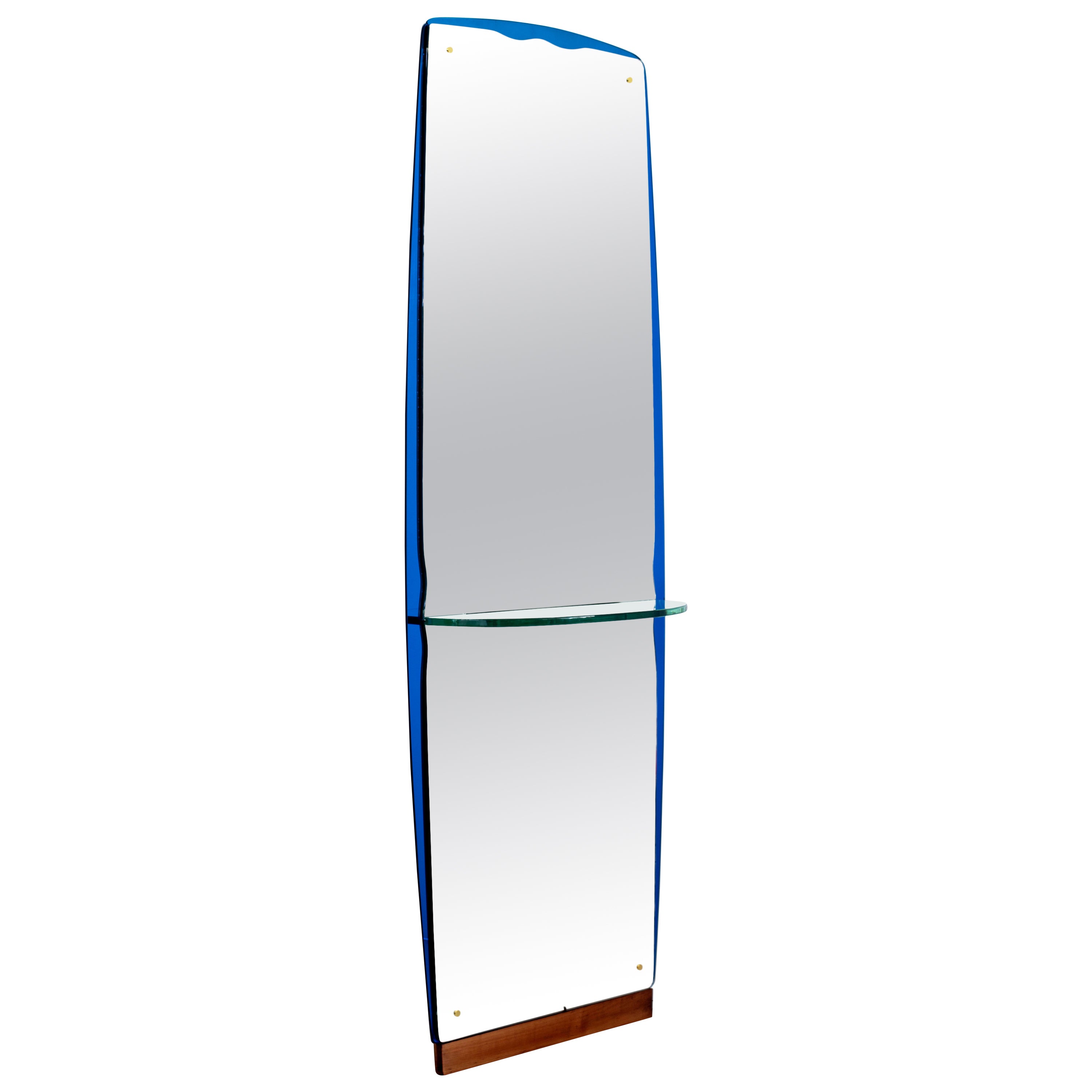 Full Length Artisan Vintage Duo Colored Glass Mirror by Cristal Arte ...