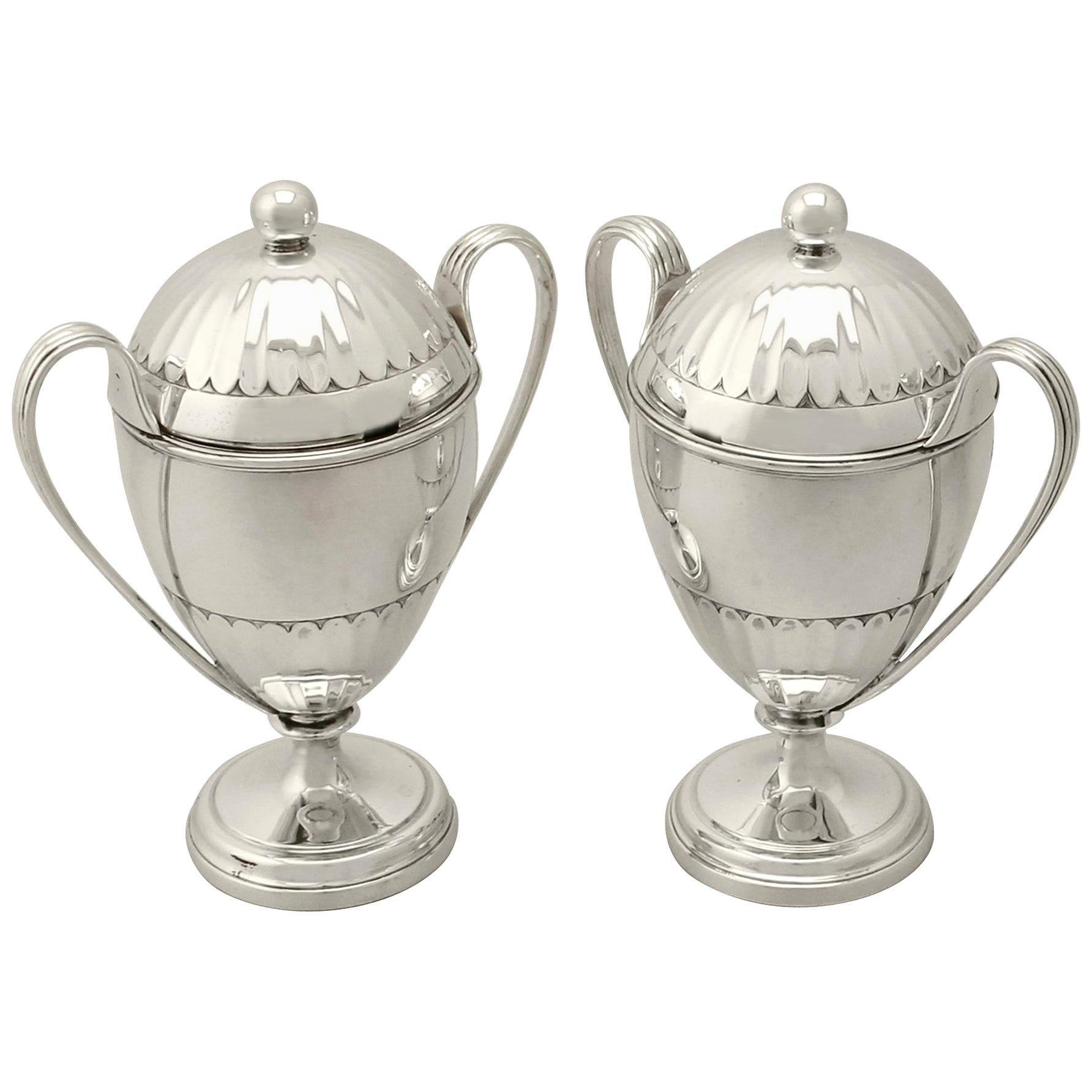 Antique Victorian Sterling Silver Novelty Pepper Pots in the Form of ...